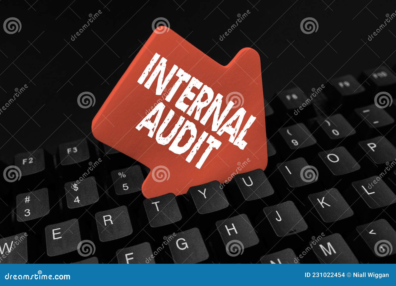 Sign Displaying Internal Audit. Word Written on Evaluates the ...