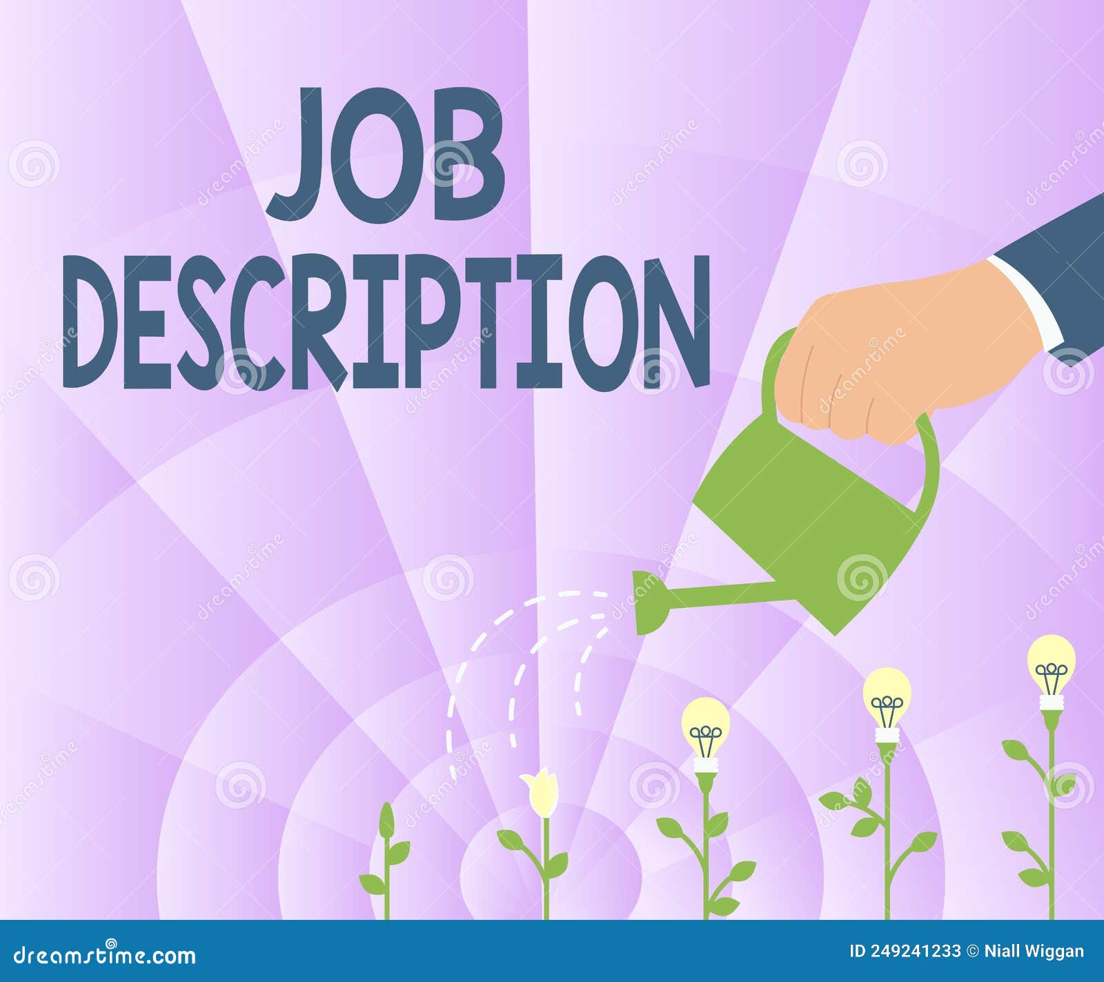 Sign Displaying Job Description. Internet Concept a Document that ...
