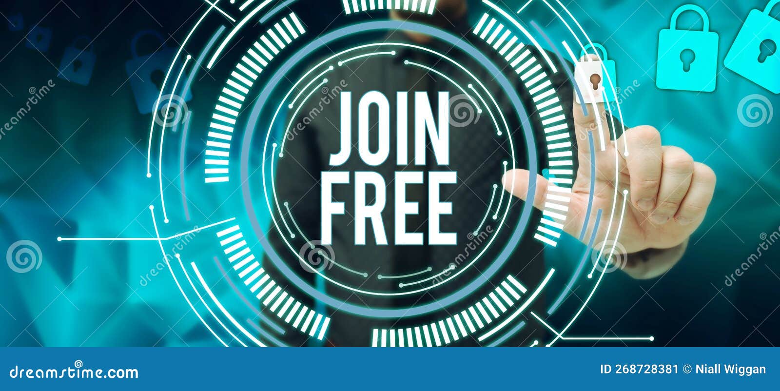 Sign Displaying Join Free. Business Idea the Act or an Instance of ...