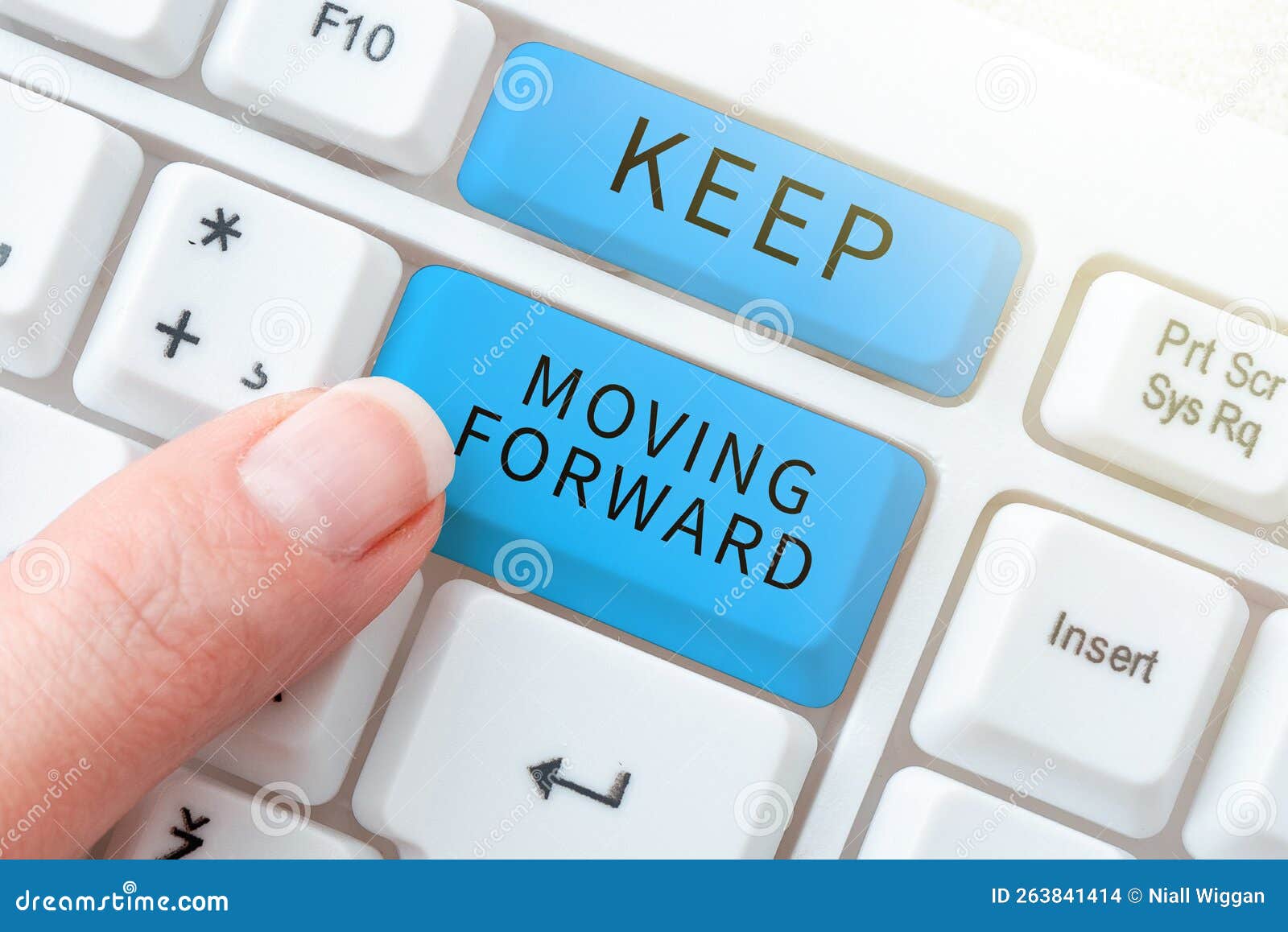 Text Sign Showing Keep Moving Forward. Word for Invitation Anyone Not ...