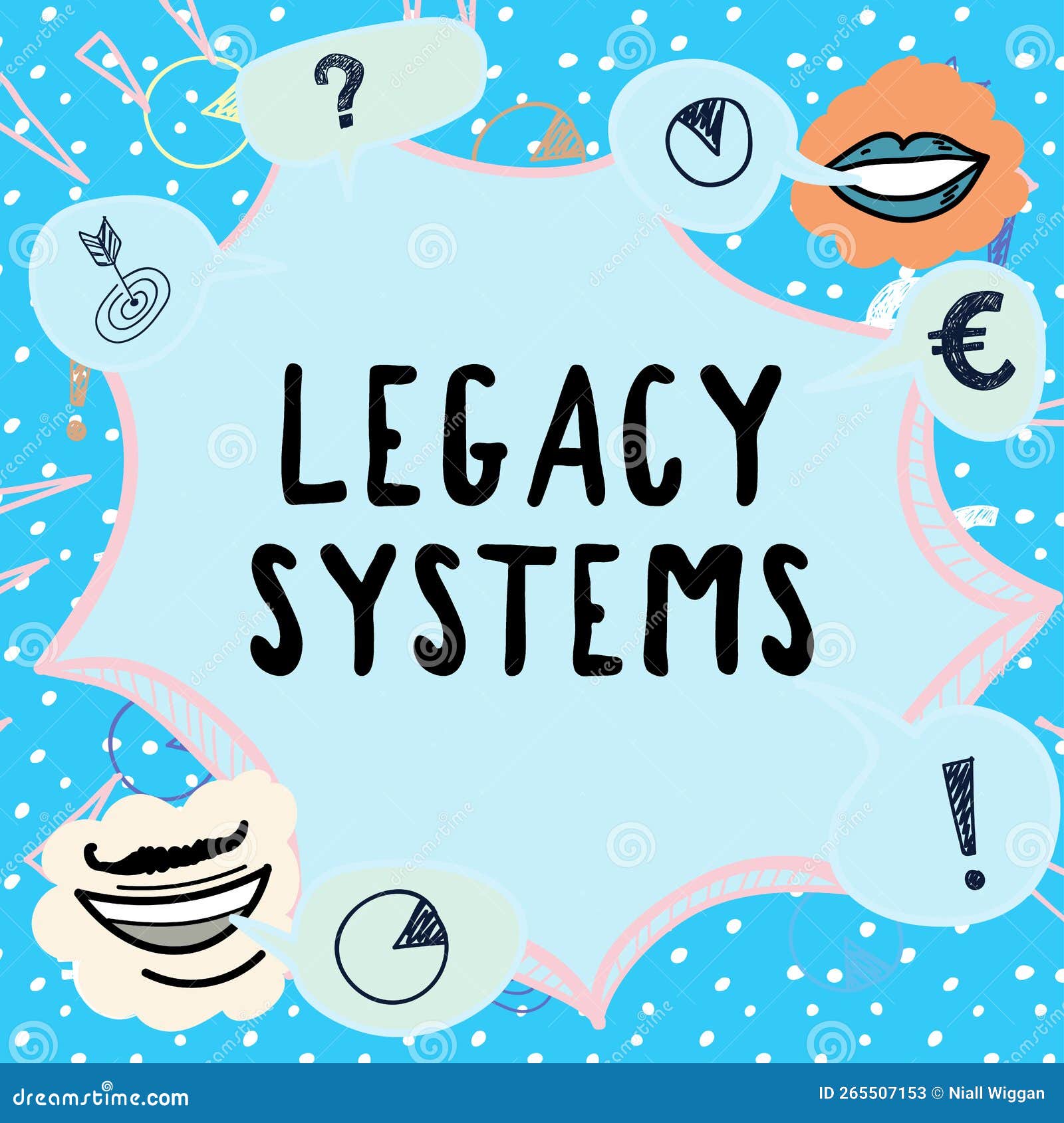 Sign Displaying Legacy Systems. Business Idea Old Method Technology ...