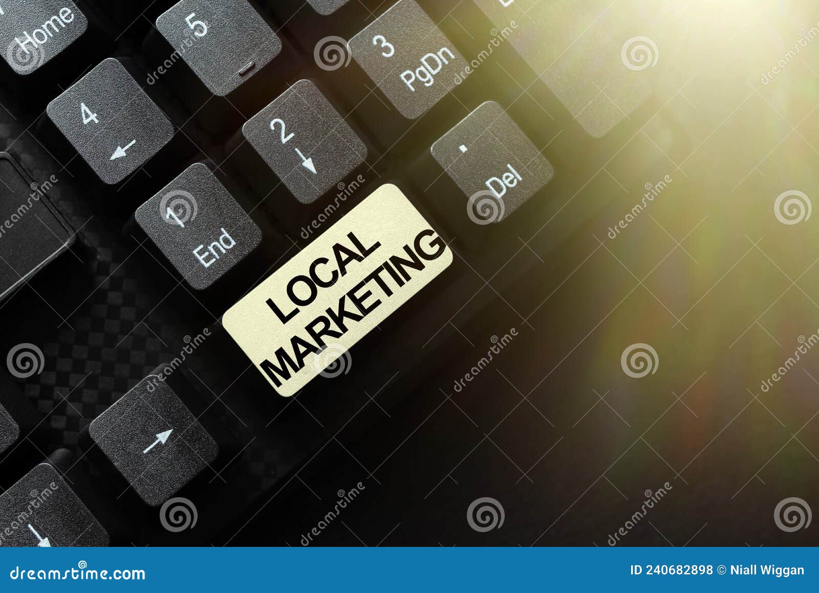 Sign Displaying Local Marketing. Concept Meaning Targeting Audience ...