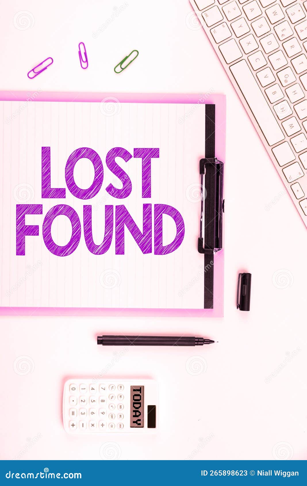 Sign Displaying Lost Found. Word Written on Things that are Left Behind ... Sign Displaying Lost Found. Word Written on Things that are Left Behind ...