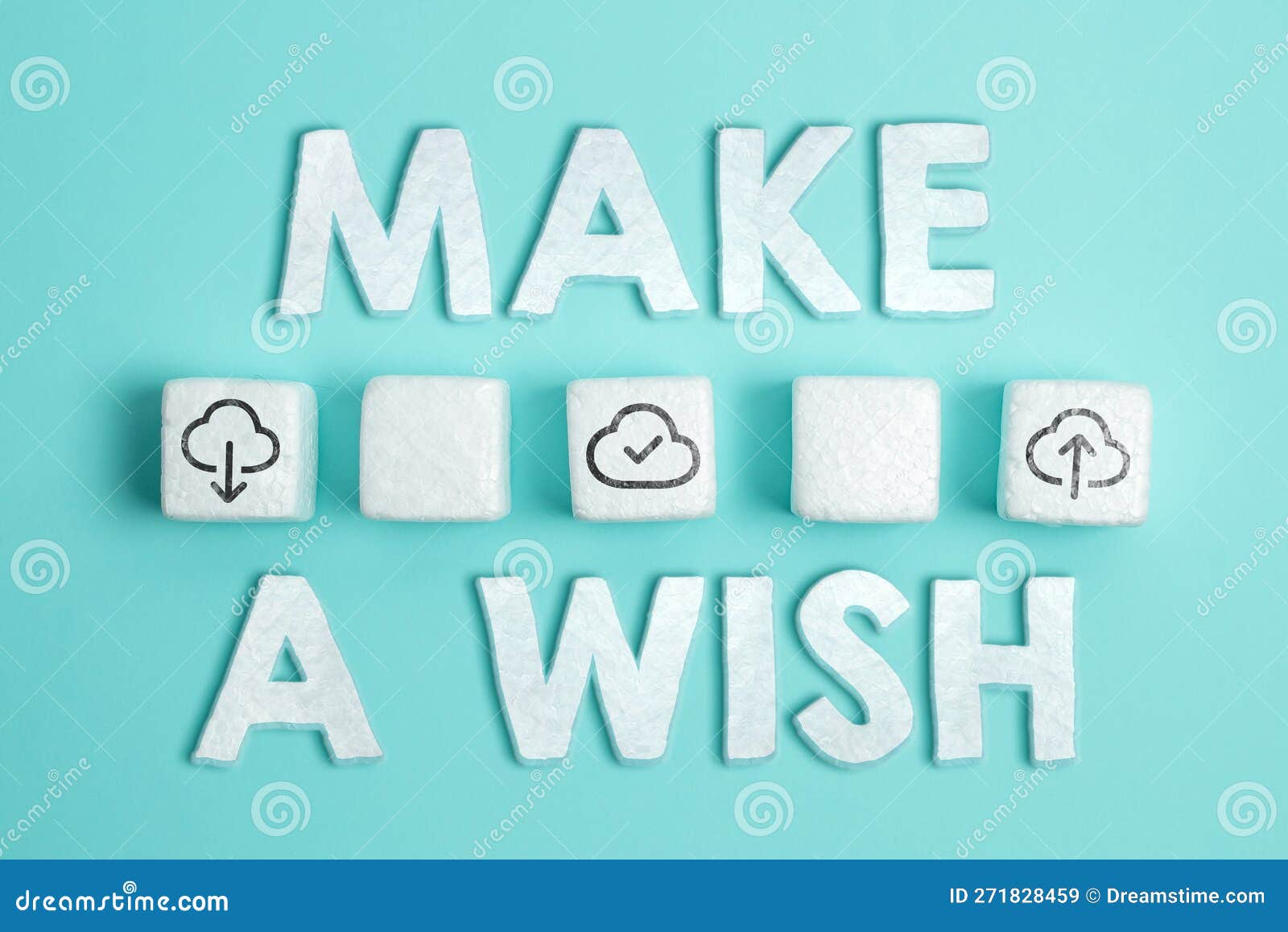 Sign Displaying Make a Wish. Word Written on To Desire a Situation that ...
