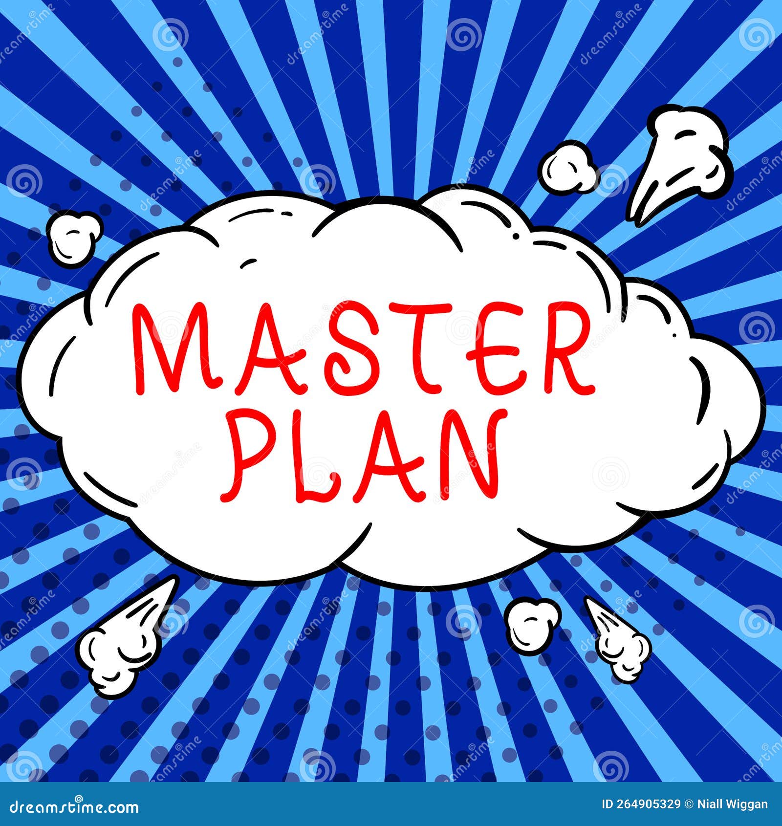 Sign Displaying Master Plan. Business Showcase Dynamic Long-term ...