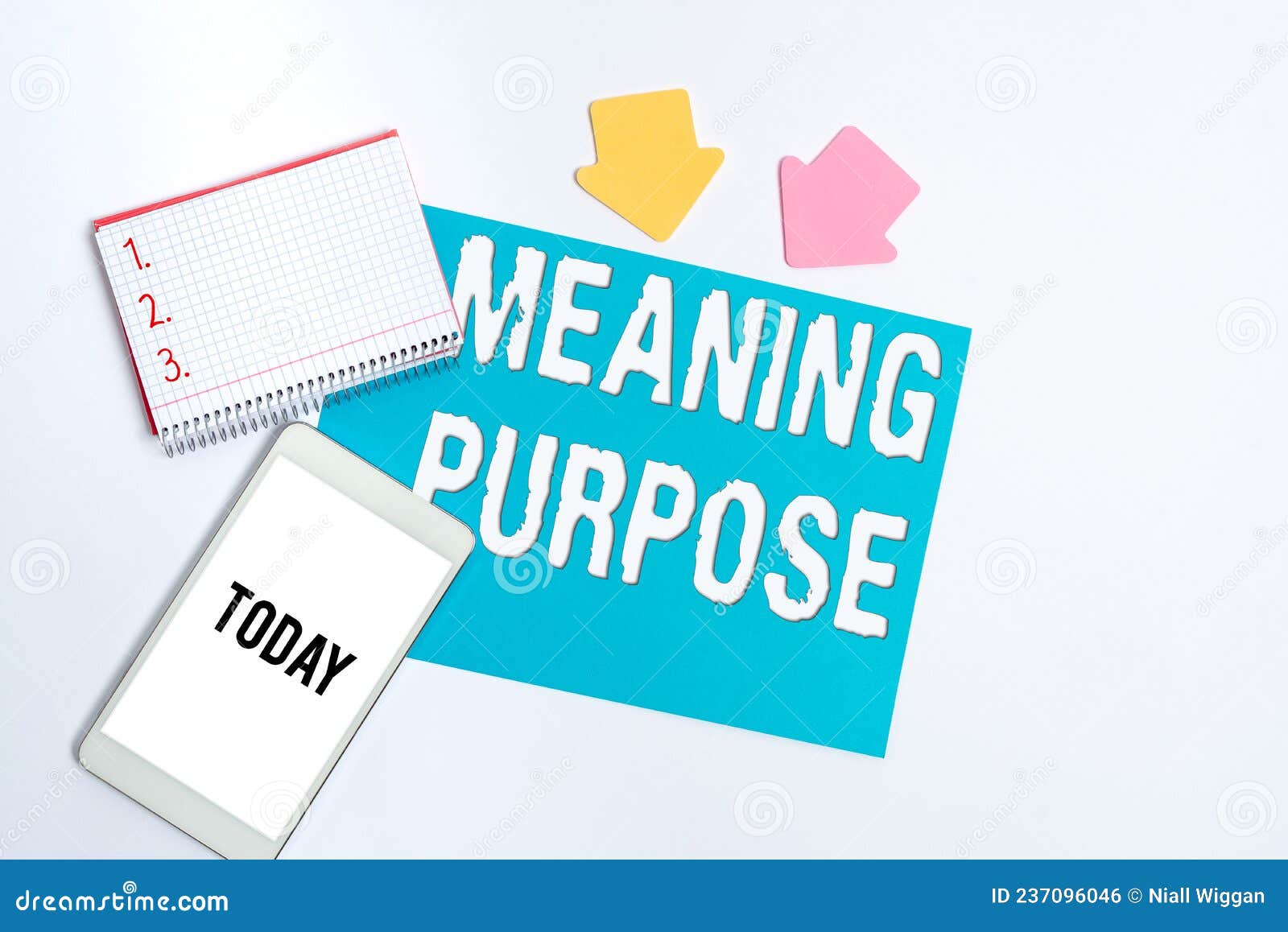 Sign Displaying Meaning Purpose. Concept Meaning the Reason for Which ...