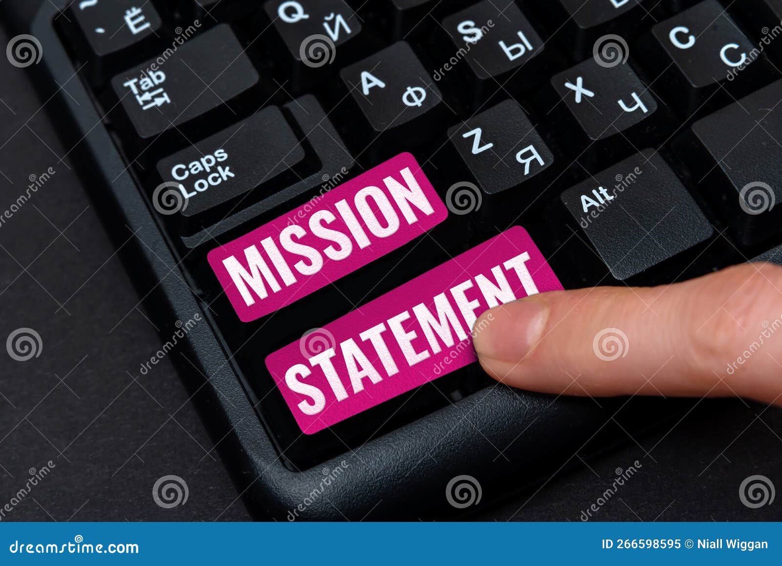 Sign Displaying Mission Statement. Business Approach Formal Summary of ...