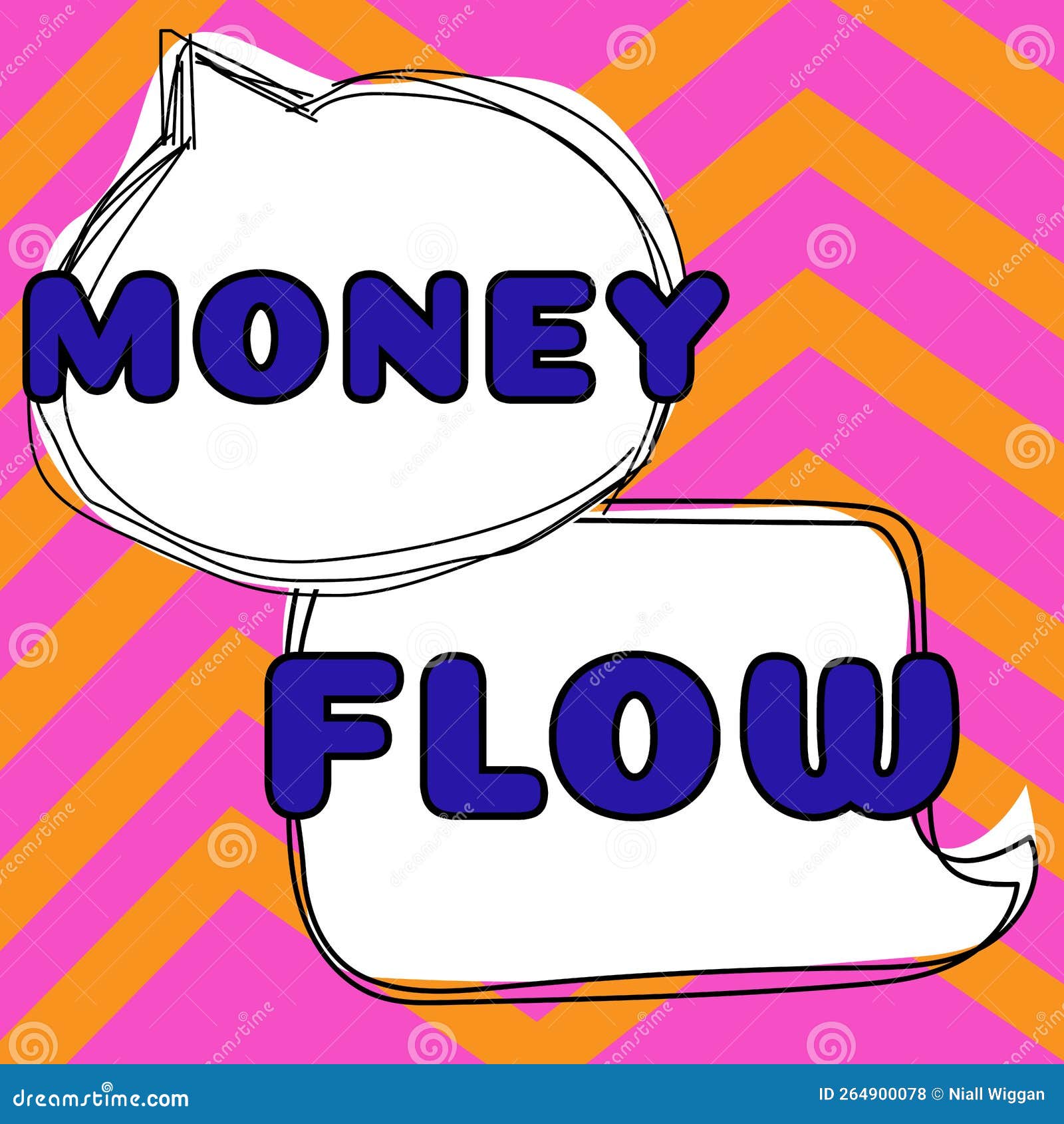 Sign Displaying Money Flow. Business Concept the Increase or Decrease ...