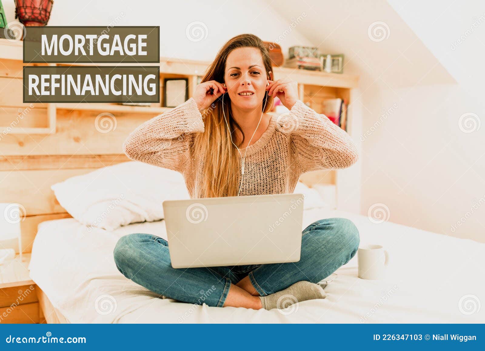 Sign Displaying Mortgage Refinancing. Concept Meaning Process of ...