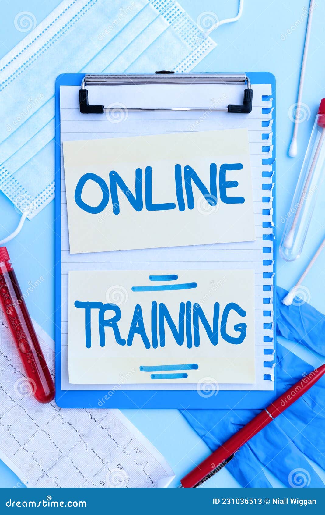 Text Sign Showing Online Training. Conceptual Photo Take the Education ...