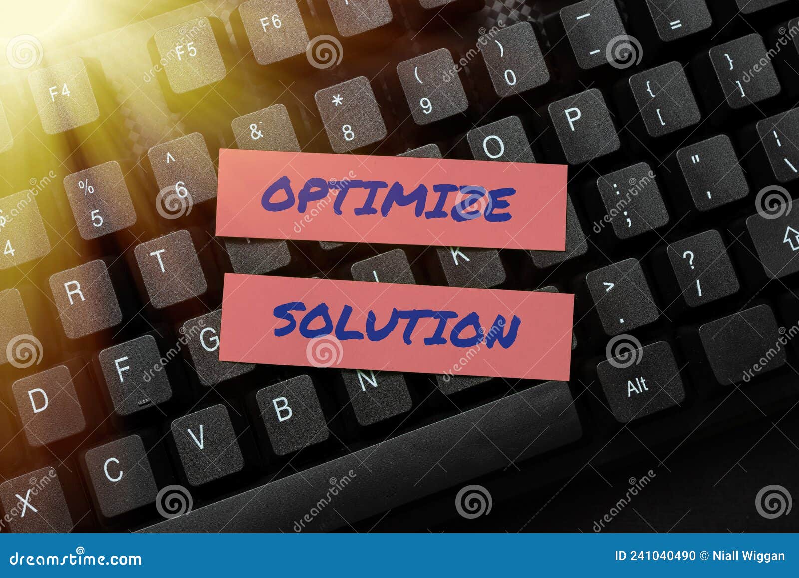 Hand Writing Sign Optimize Solution. Business Idea Process of Finding ... Hand Writing Sign Optimize Solution. Business Idea Process of Finding ...