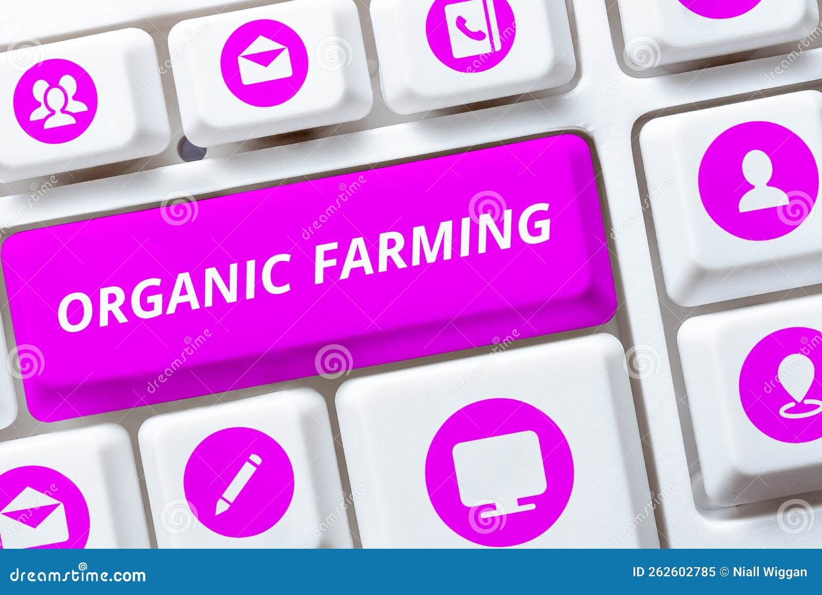 Sign Displaying Organic Farming. Word Written on Agricultural System ... Sign Displaying Organic Farming. Word Written on Agricultural System ...