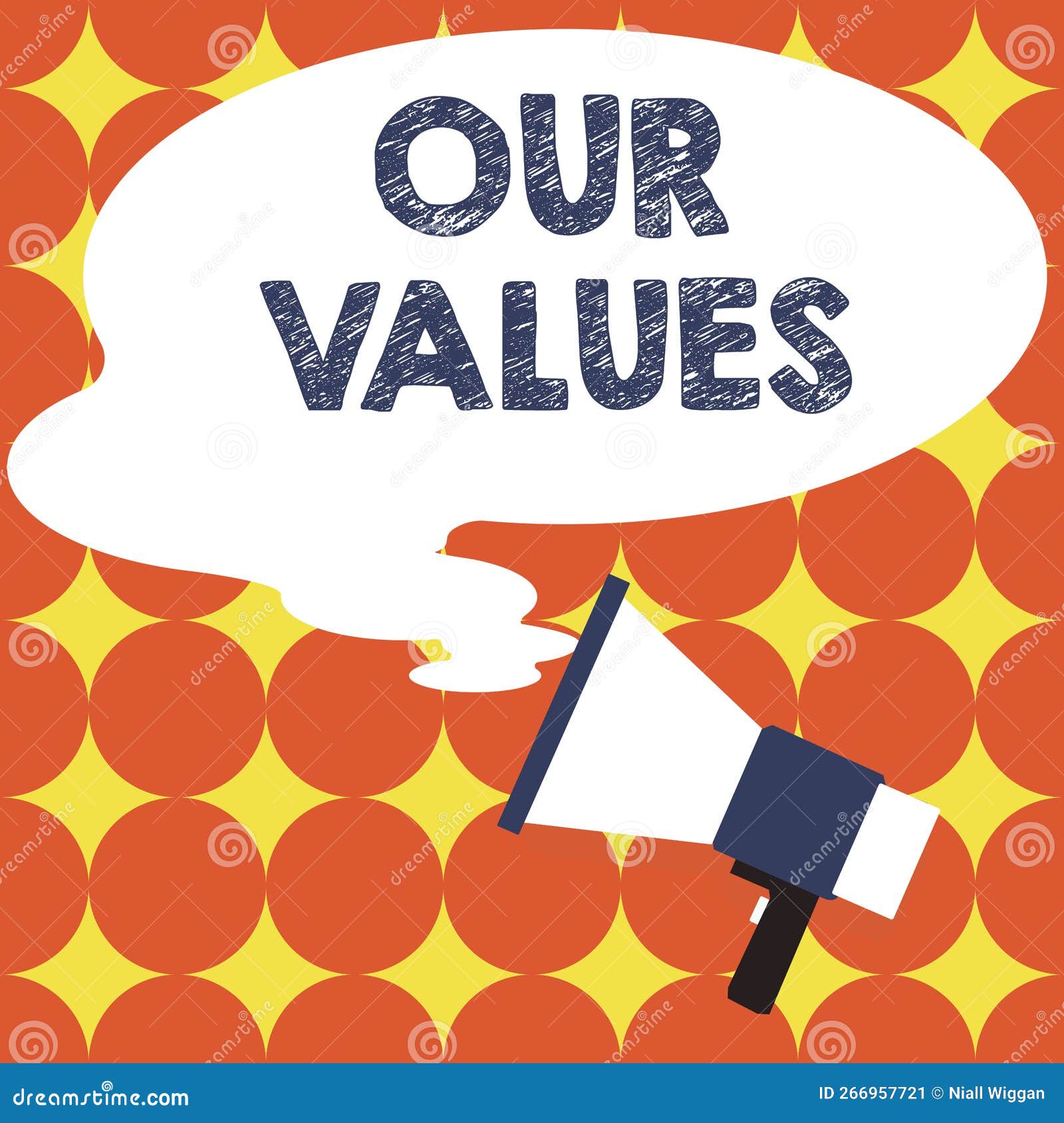 Sign Displaying Our Values. Internet Concept List of Morals Companies ...