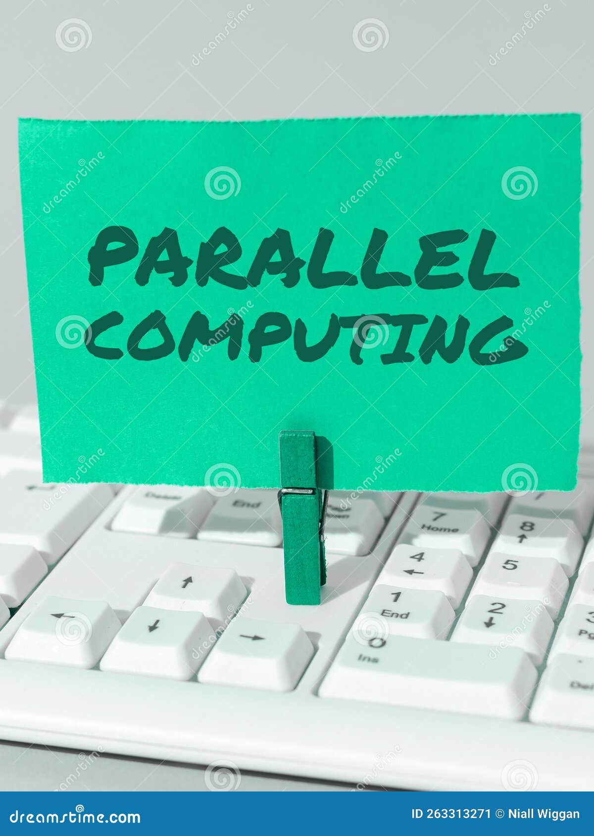 Conceptual Display Parallel Computing. Concept Meaning Simultaneous ...