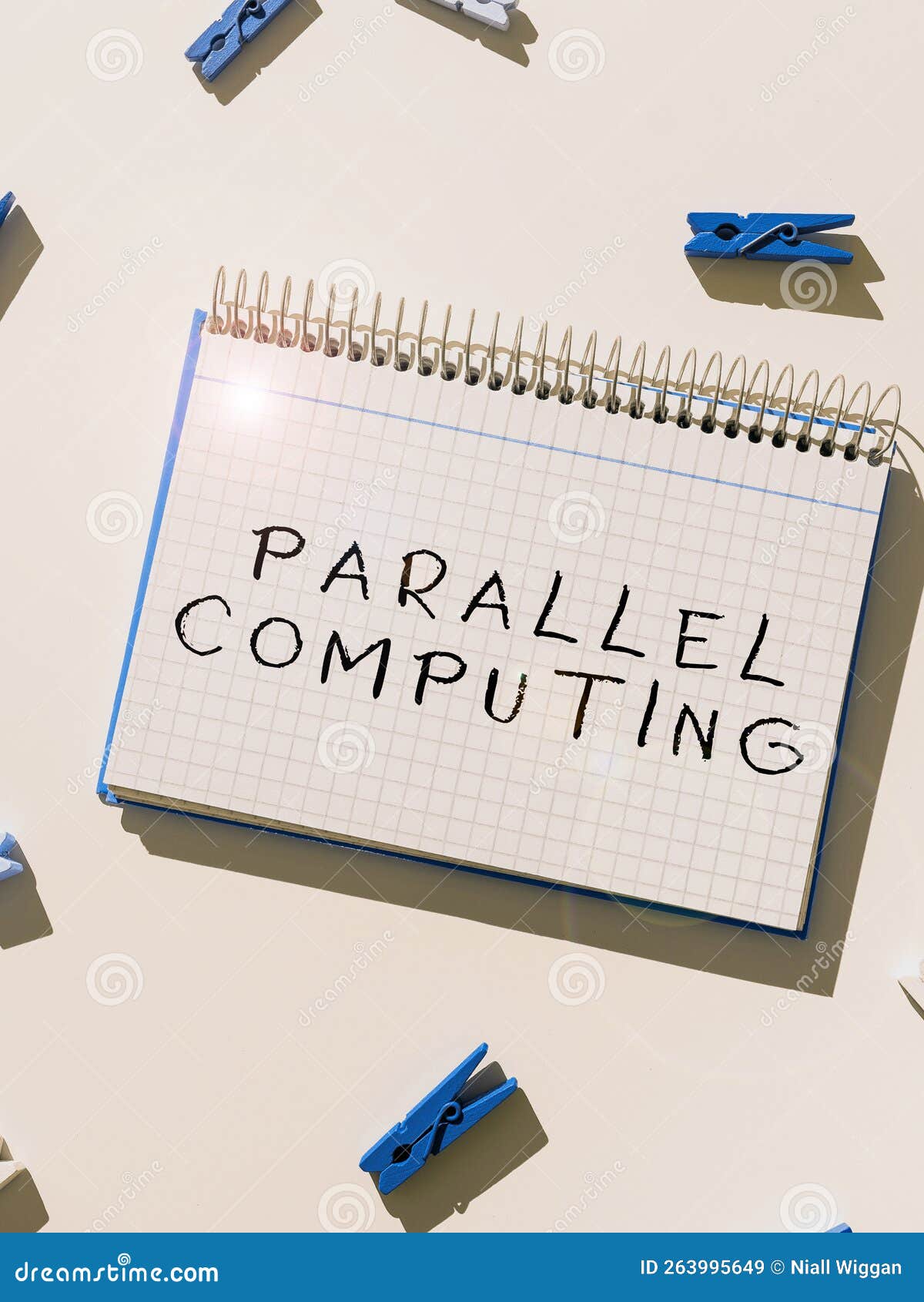 Sign Displaying Parallel Computing. Business Overview Simultaneous Calculation by Means of ...