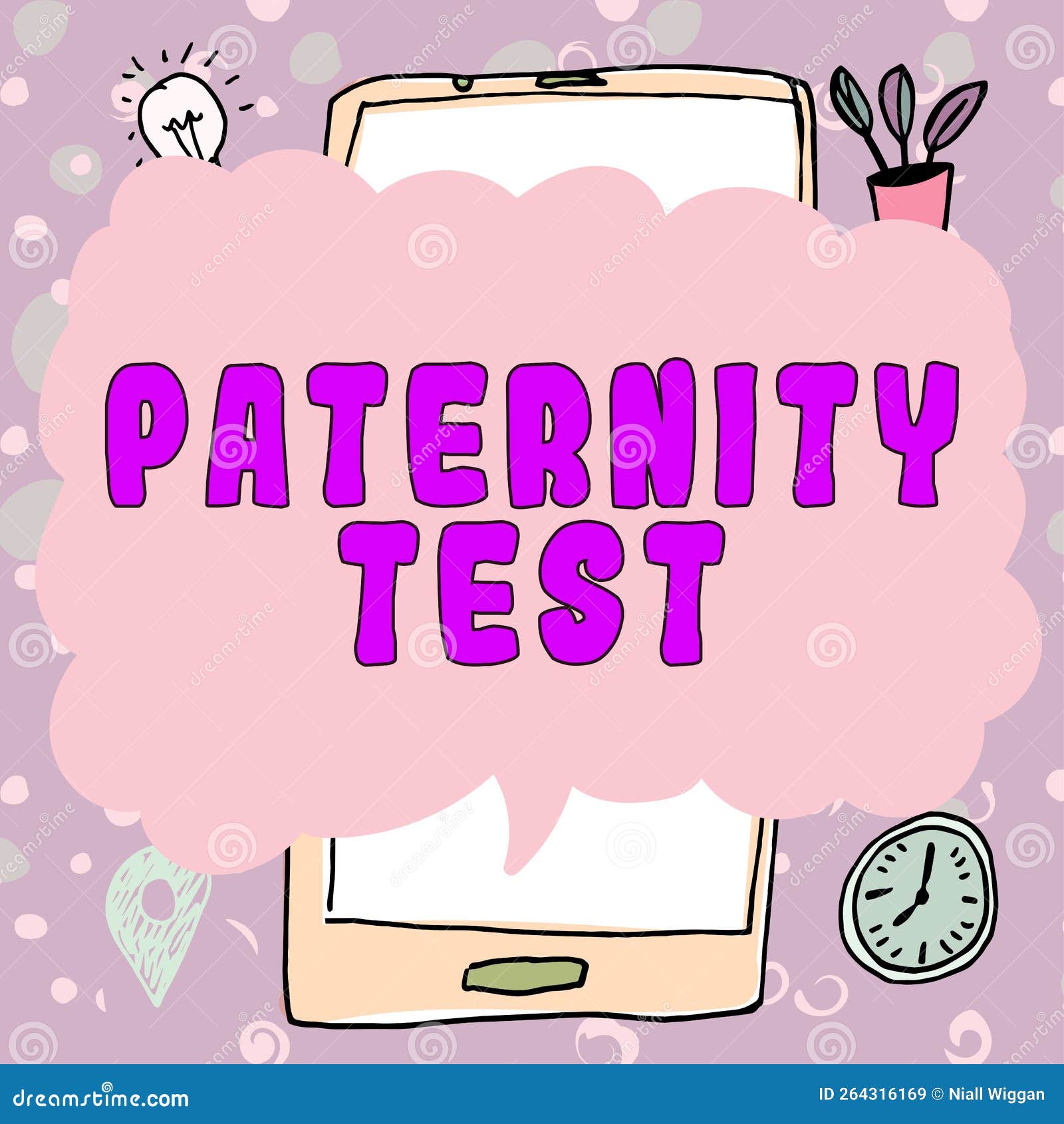 Sign Displaying Paternity Test Business Concept A Test Of Dna To