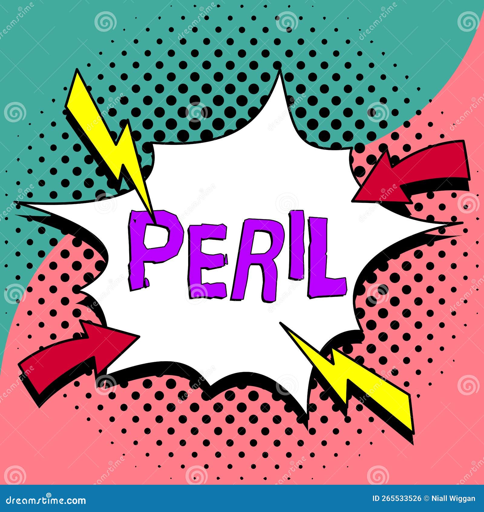 Sign Displaying Peril. Business Idea Indicates Something Extremely ...