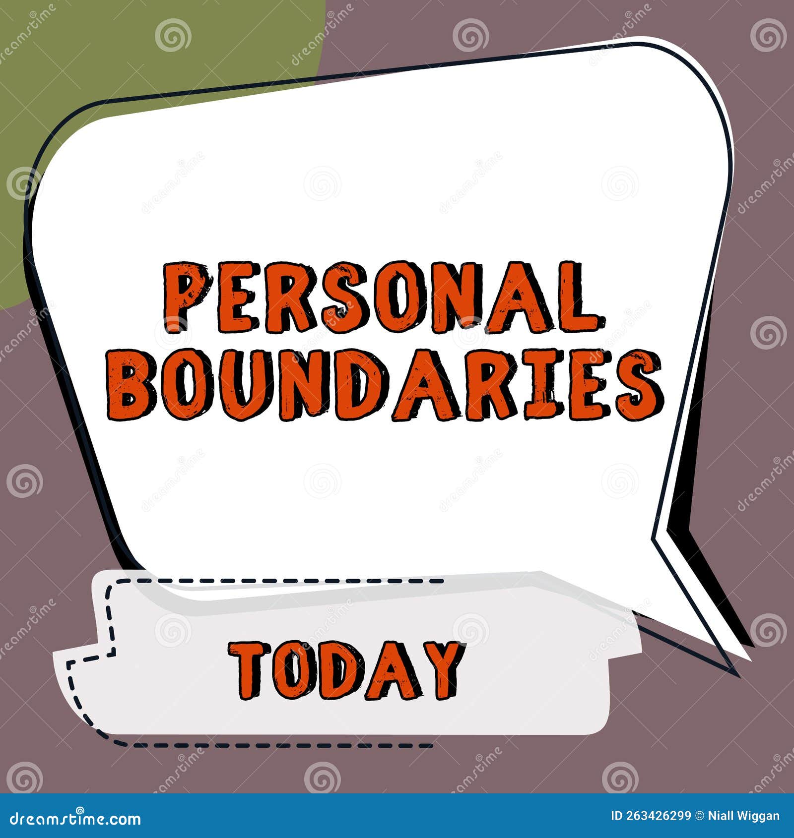Sign Displaying Personal Boundaries. Internet Concept Something that ...