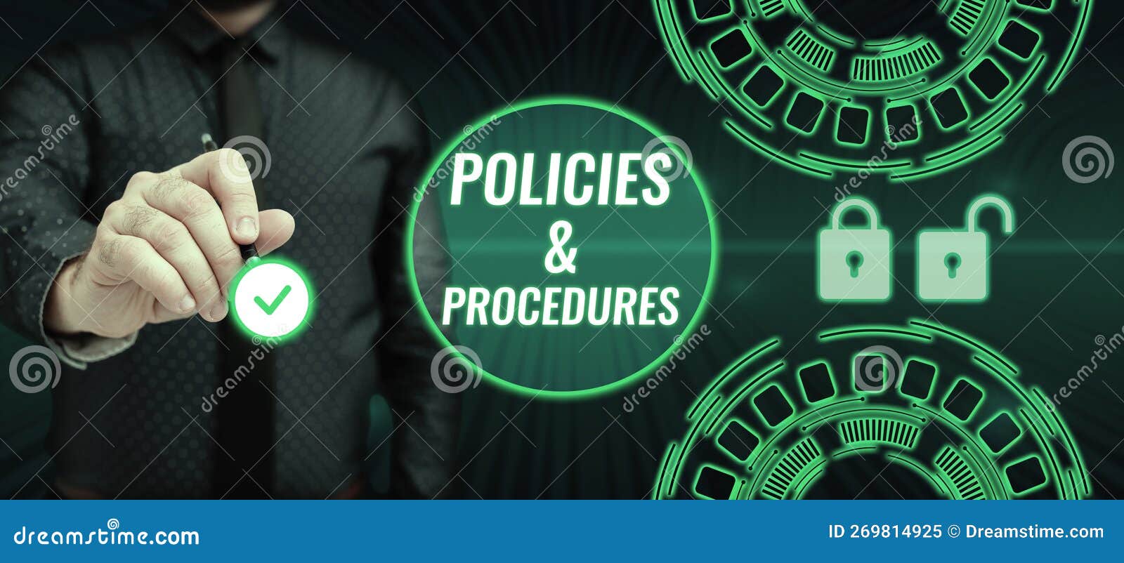 Sign Displaying Policies Procedures. Word for List of Rules Defines ... Sign Displaying Policies Procedures. Word for List of Rules Defines ...
