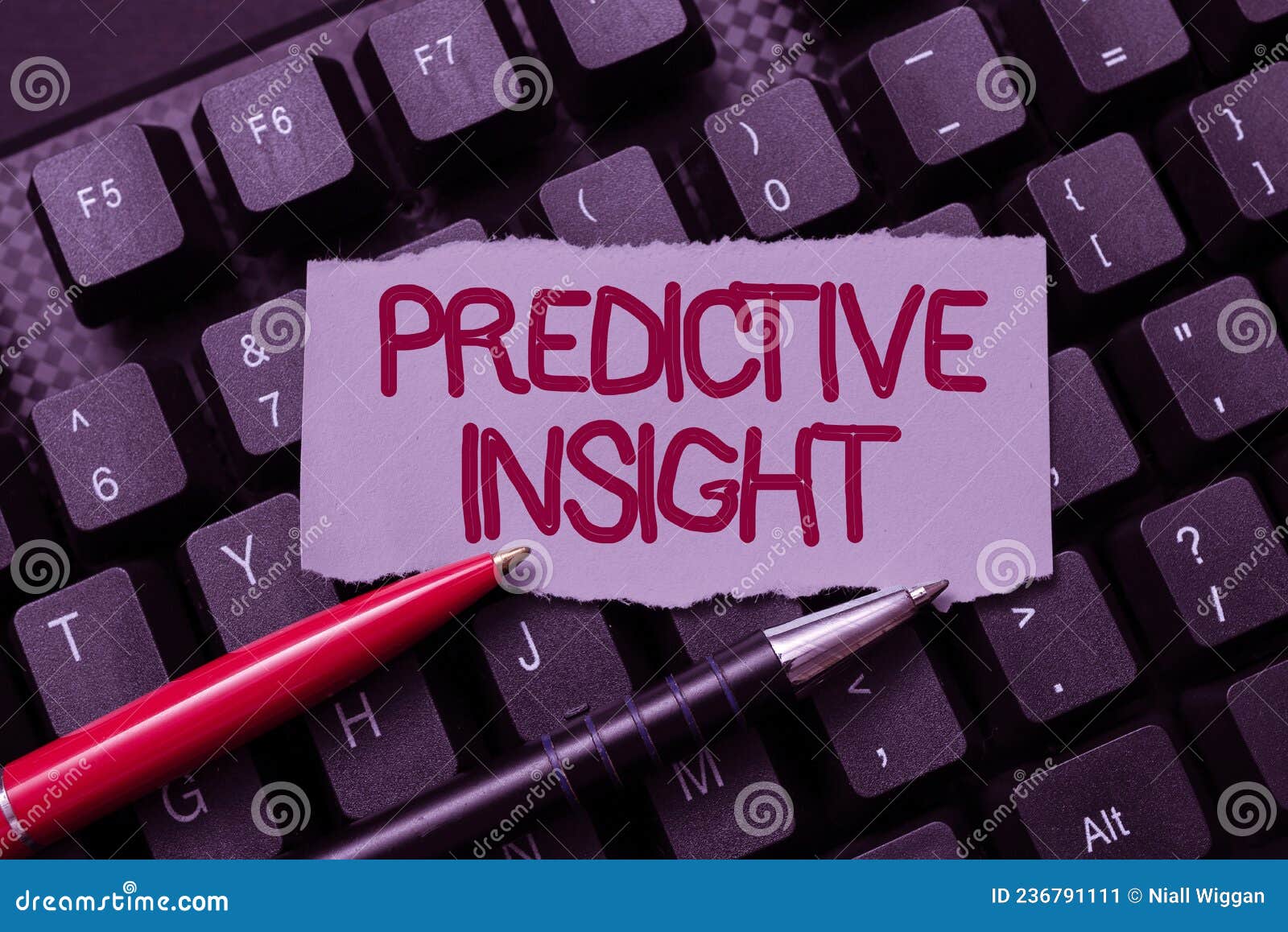 Sign Displaying Predictive Insight. Word for Proactive Fault Management ...