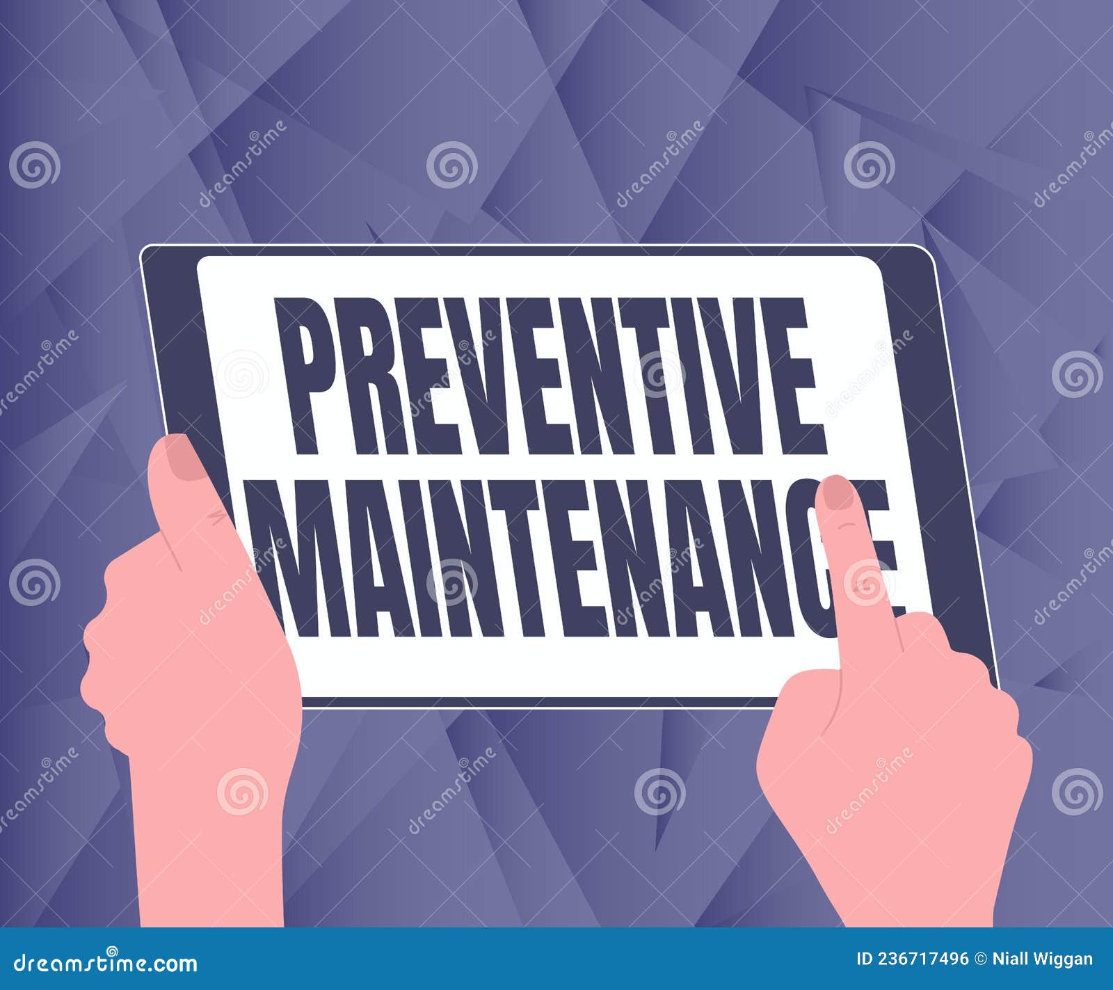 Sign Displaying Preventive Maintenance. Business Showcase Avoid ...