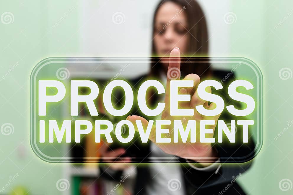 Sign Displaying Process Improvement. Internet Concept Task of ...