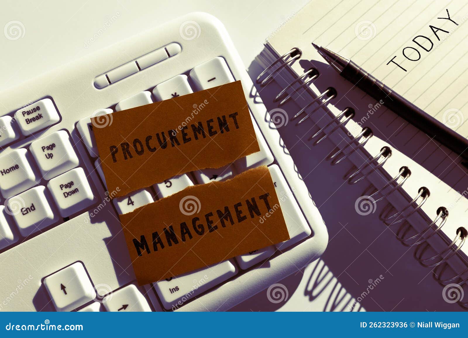 Sign Displaying Procurement Management. Word for Buying Goods and ...