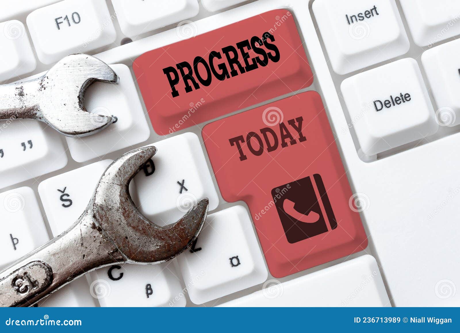 Sign Displaying Progress. Internet Concept Development Towards an ...