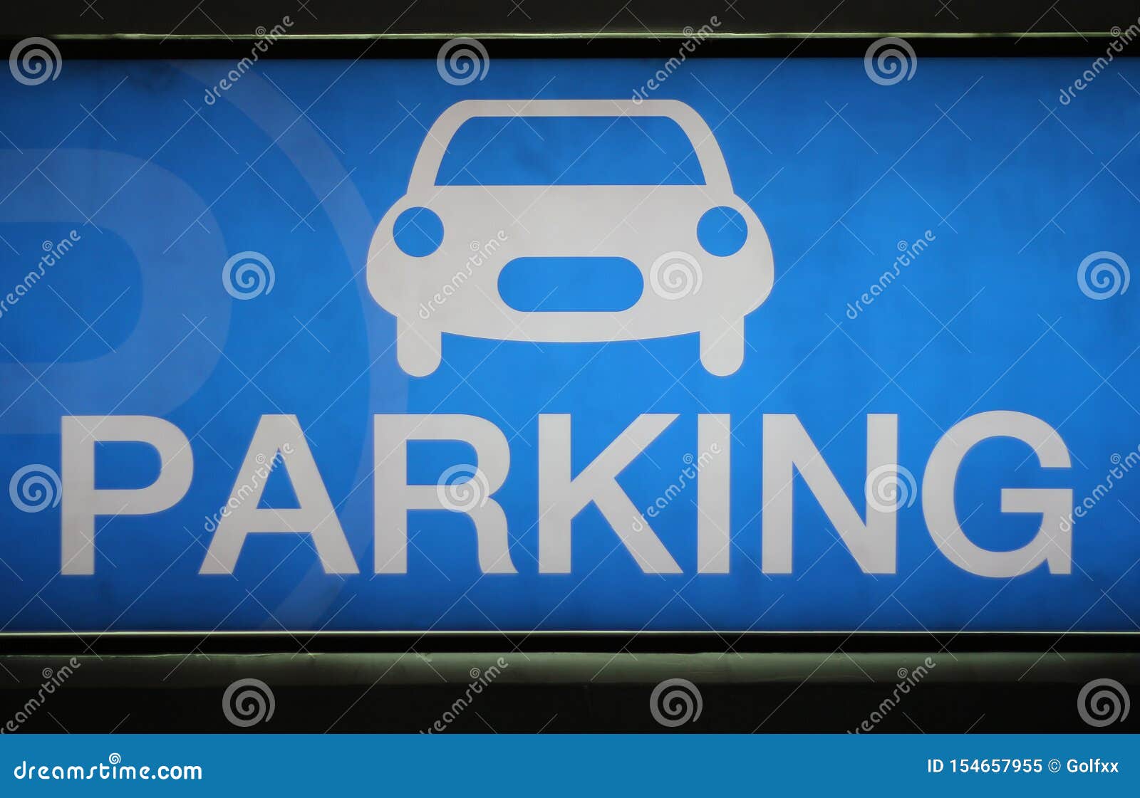 Sign Displaying Public Parking Stock Image - Image of road, marker ...