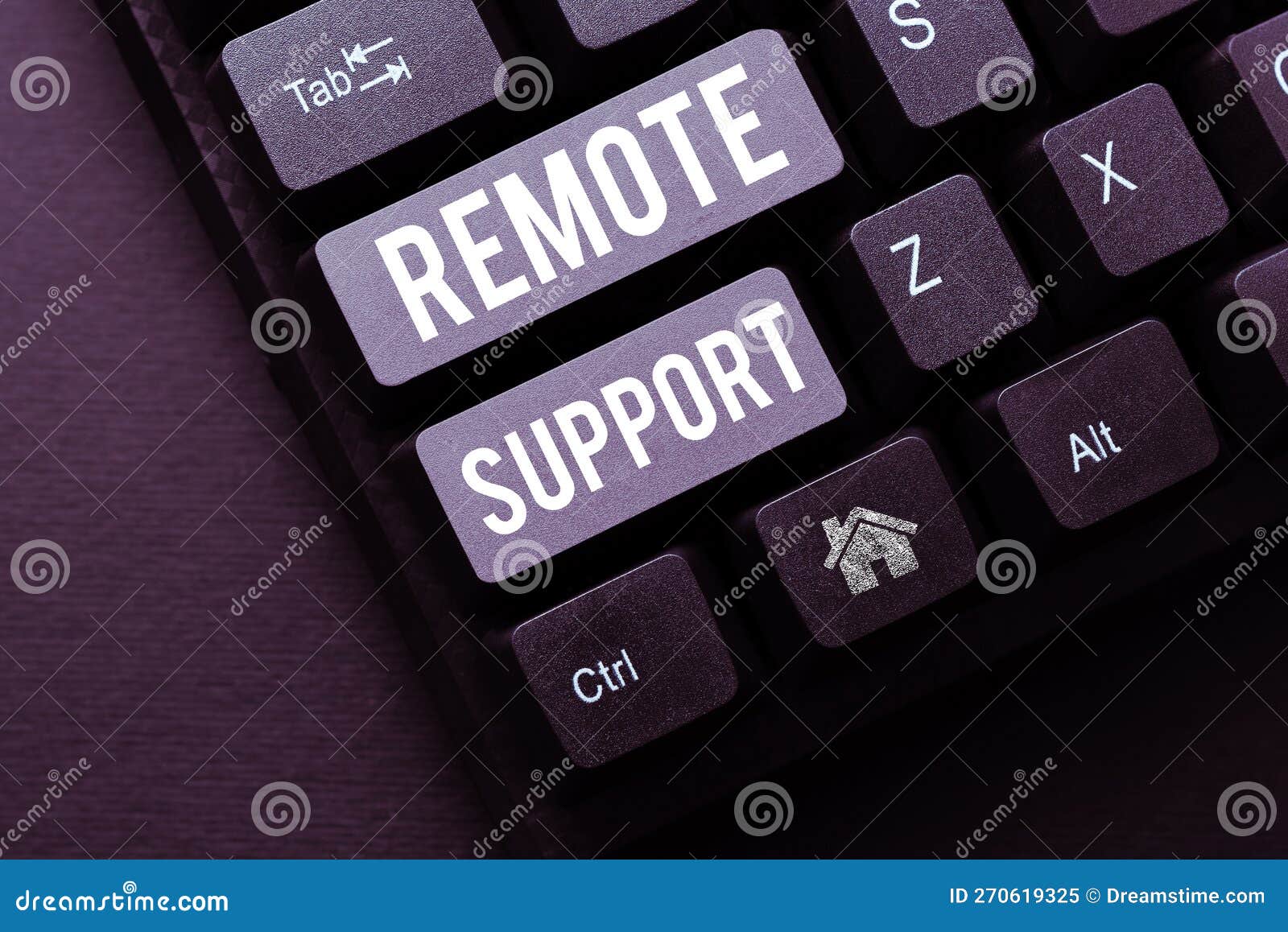 Sign Displaying Remote Support. Internet Concept Help End-users To ...