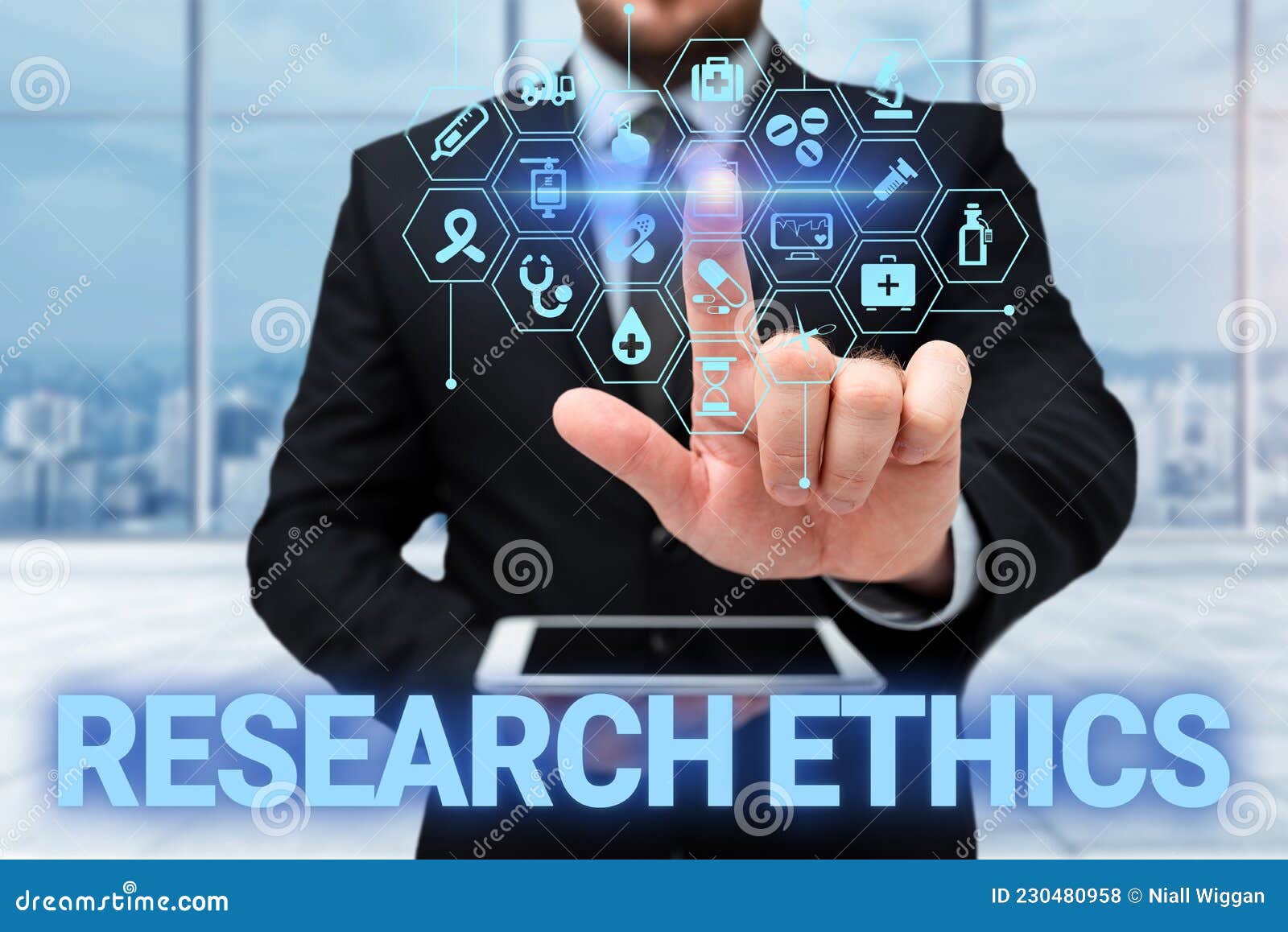 Sign Displaying Research Ethics. Internet Concept Interested in the ...