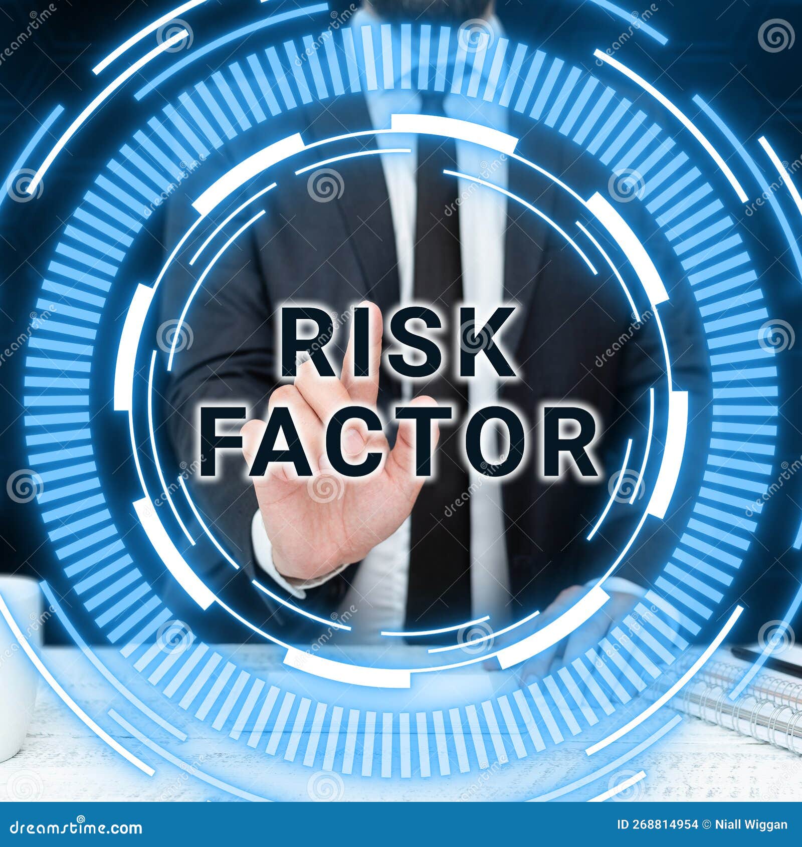Sign Displaying Risk Factor. Internet Concept Something that Rises the ...