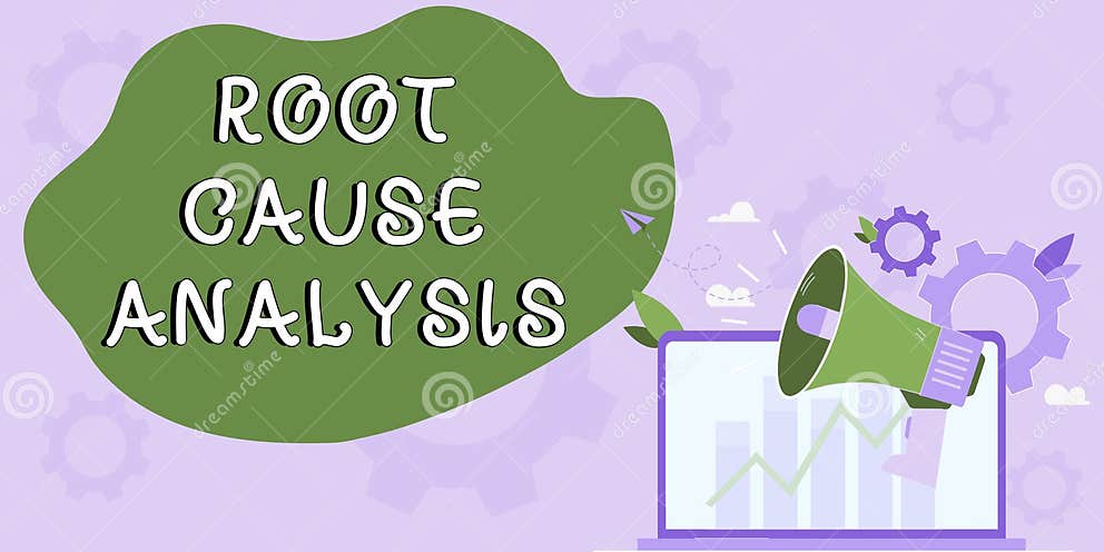 Sign Displaying Root Cause Analysis. Business Approach Method of ...