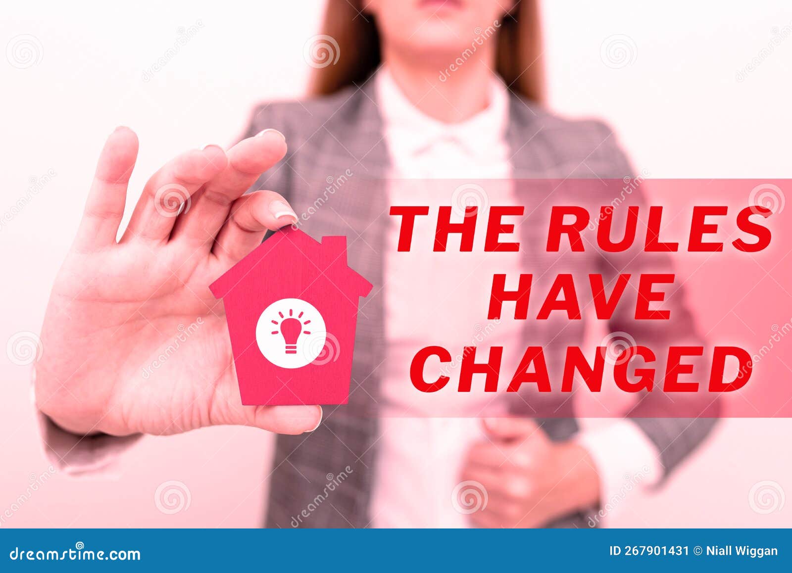 Sign Displaying the Rules Have Changed. Business Showcase the Agreement ...