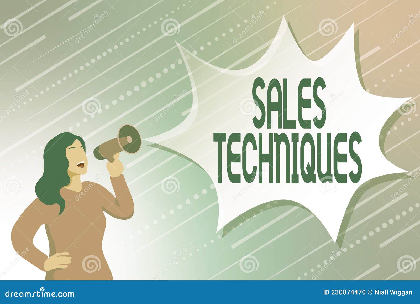 Text Sign Showing Sales Techniques. Business Concept Methods that Sales ...
