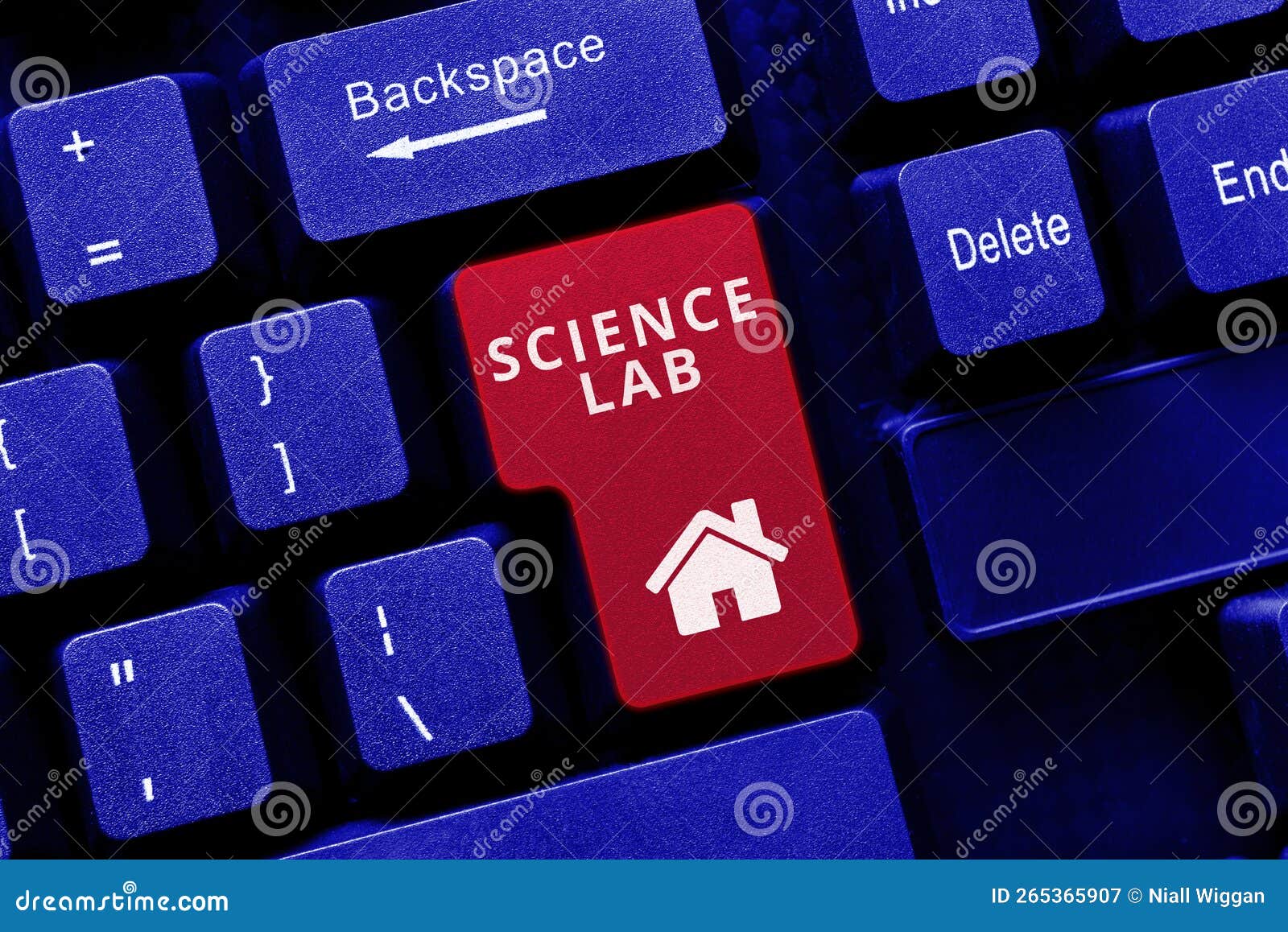 Sign Displaying Science Lab. Word Written on Special Facility Where ...