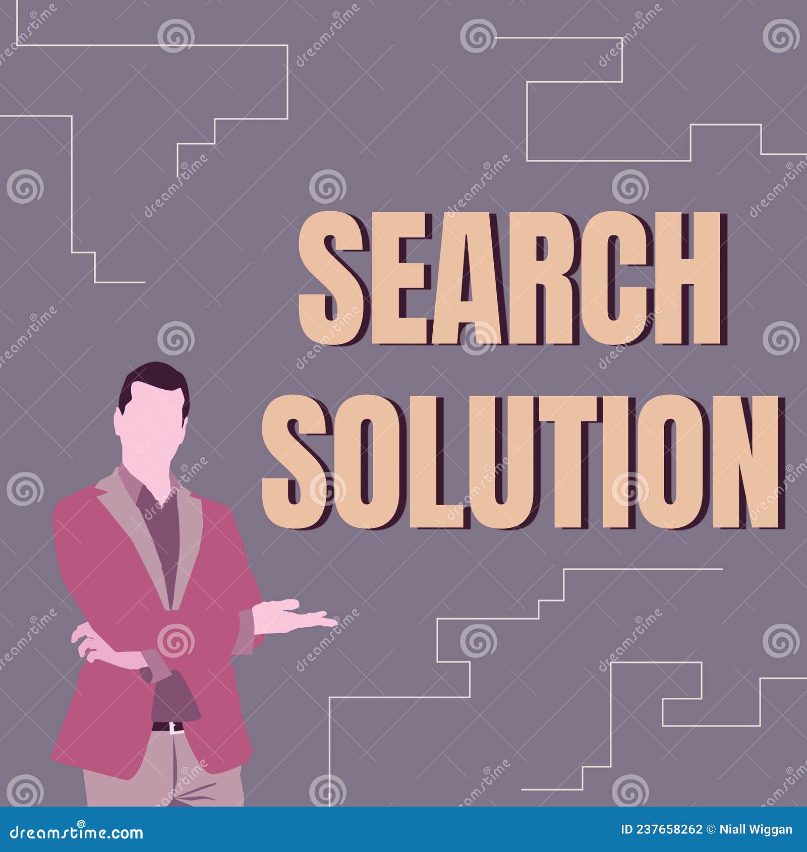 Hand Writing Sign Search Solution. Conceptual Photo Finding the ...