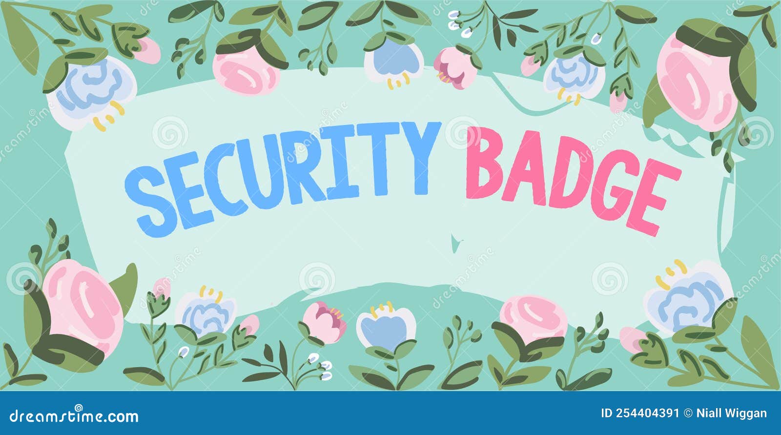 Sign Displaying Security BadgeCredential Used To Gain Accessed on the ...