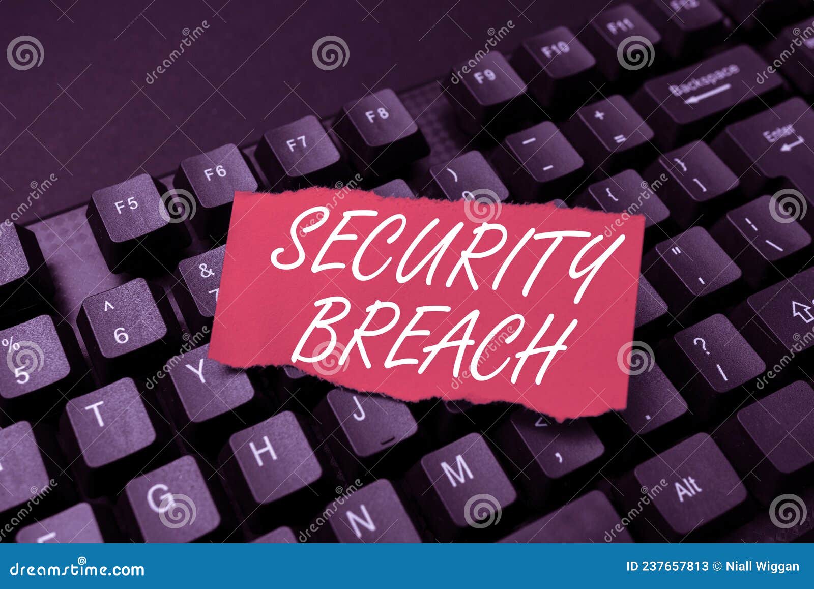 Text Sign Showing Security Breach. Conceptual Photo Unauthorized Access ...