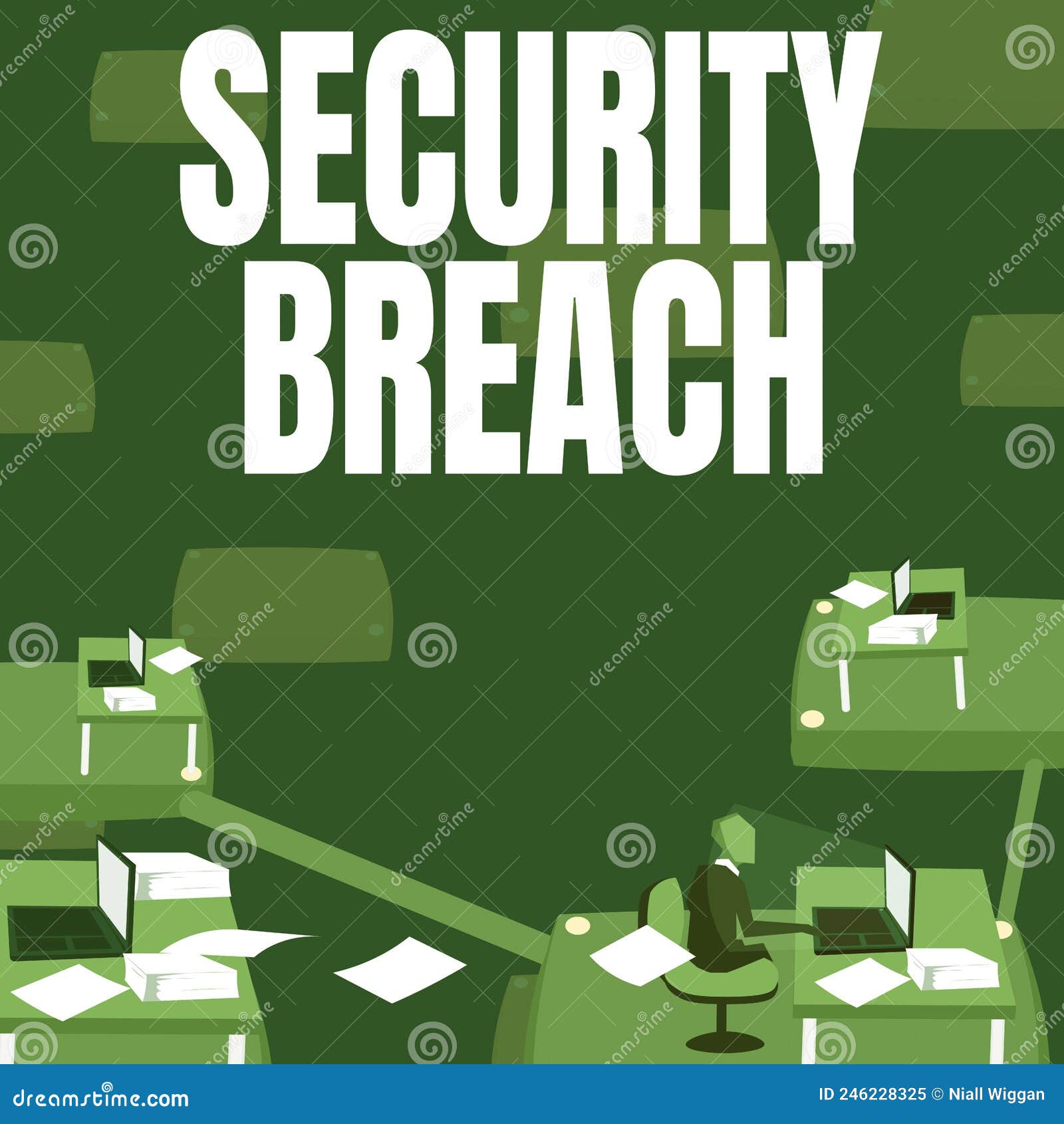 Sign Displaying Security Breach. Word for Incident that Results in ...