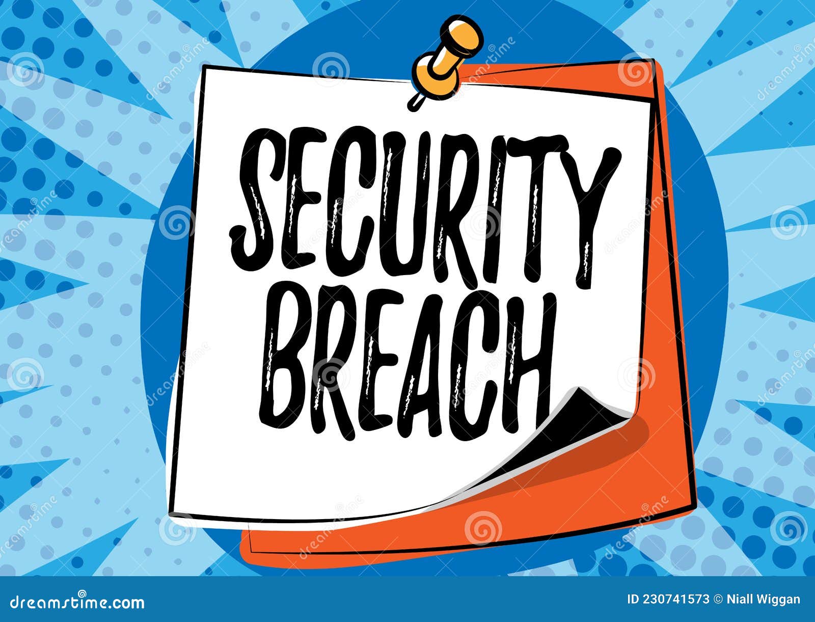 Hand Writing Sign Security Breach. Business Approach Any Incident that ...