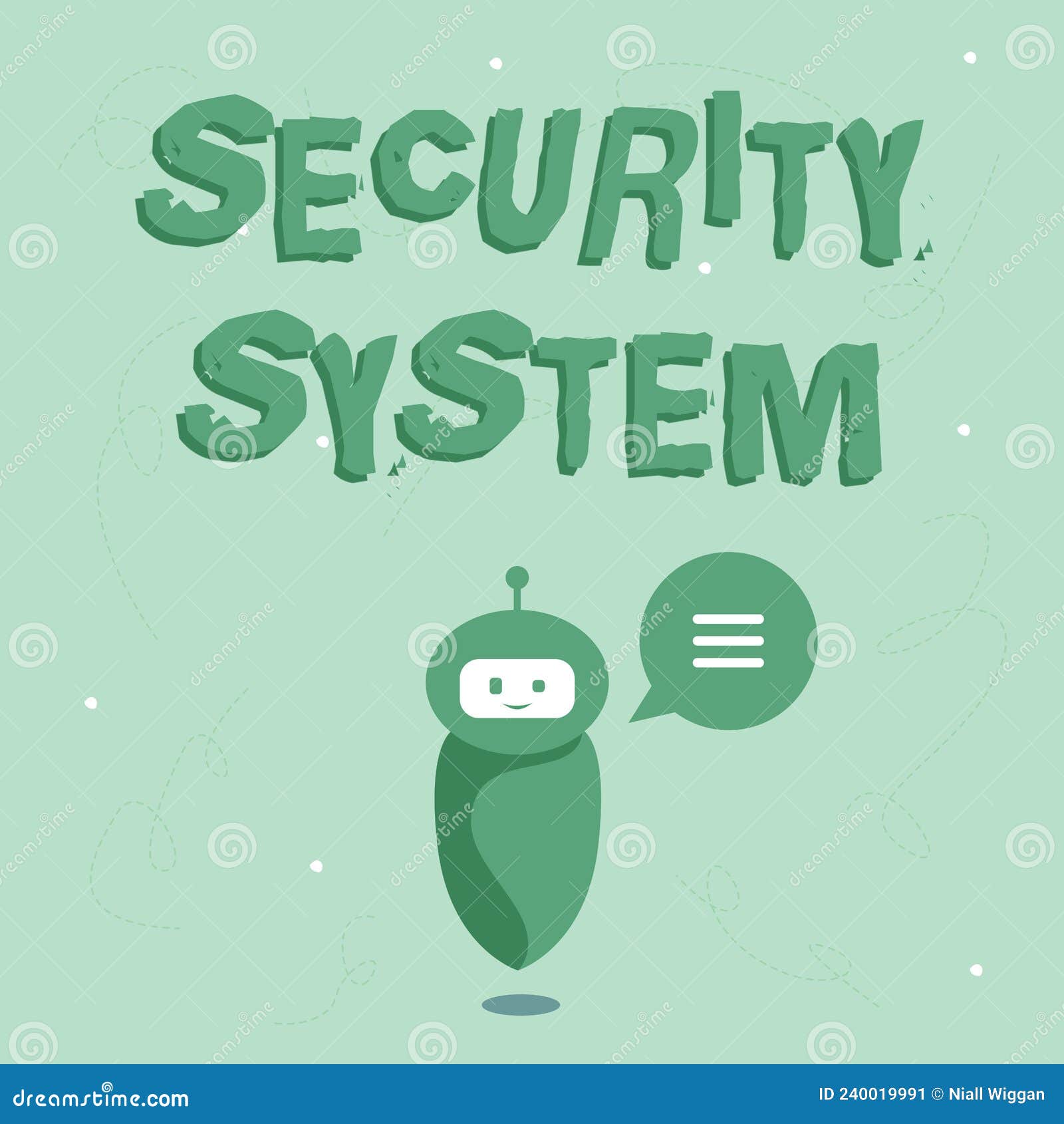 Sign Displaying Security System. Word for System Designed To Detect ...