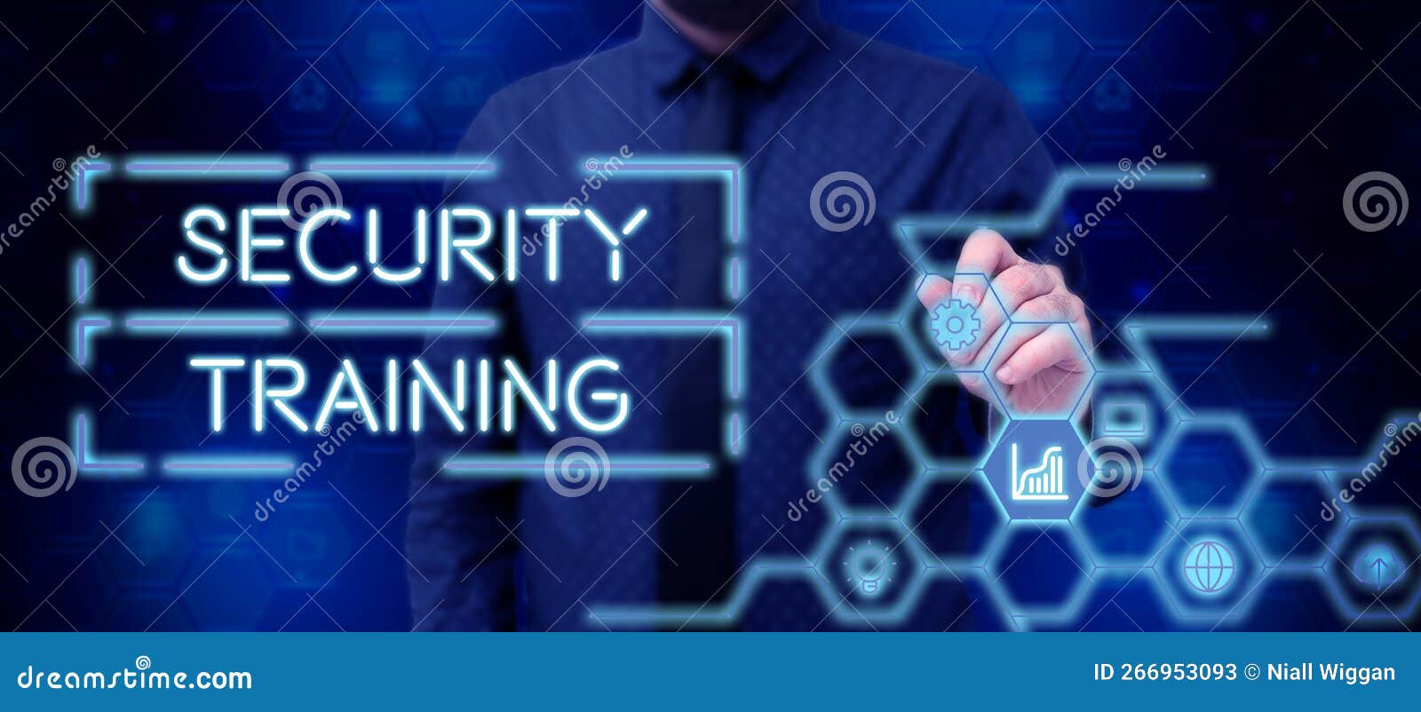 Sign Displaying Security Training. Business Overview Providing Security ...