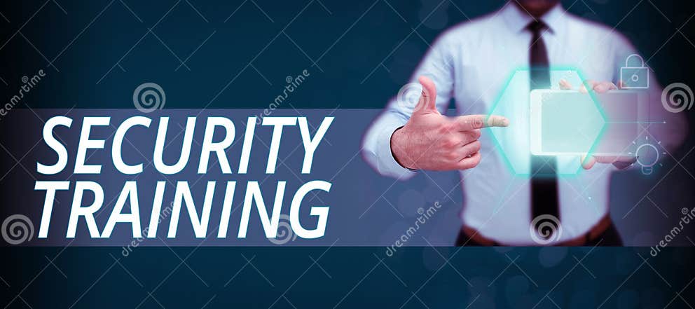 Sign Displaying Security Training. Business Overview Providing Security Awareness Training for ...