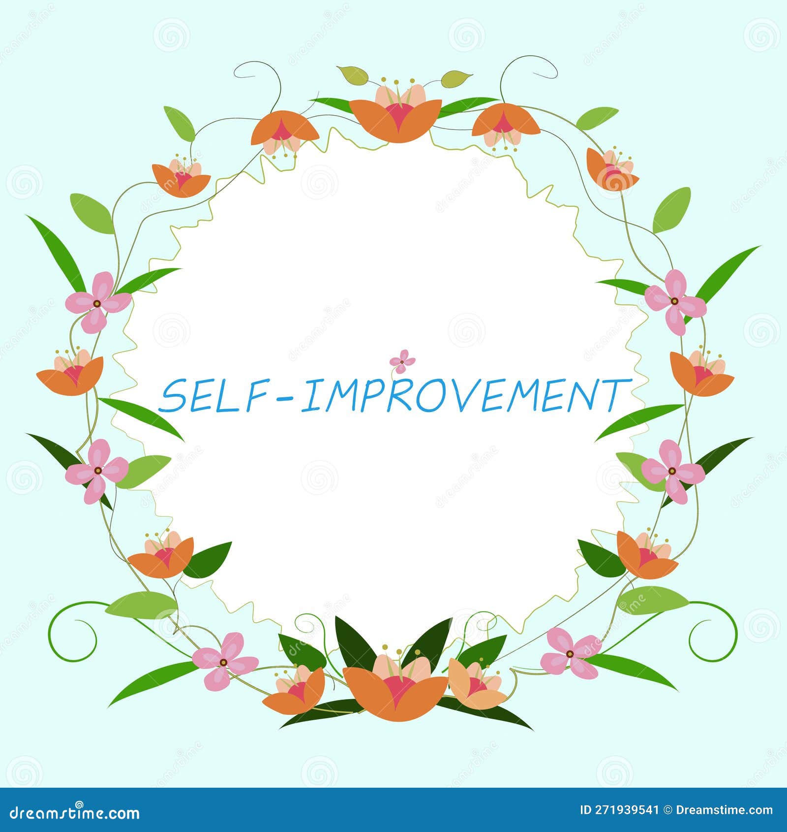 Text Showing Inspiration Self Improvement. Business Showcase Process of ...