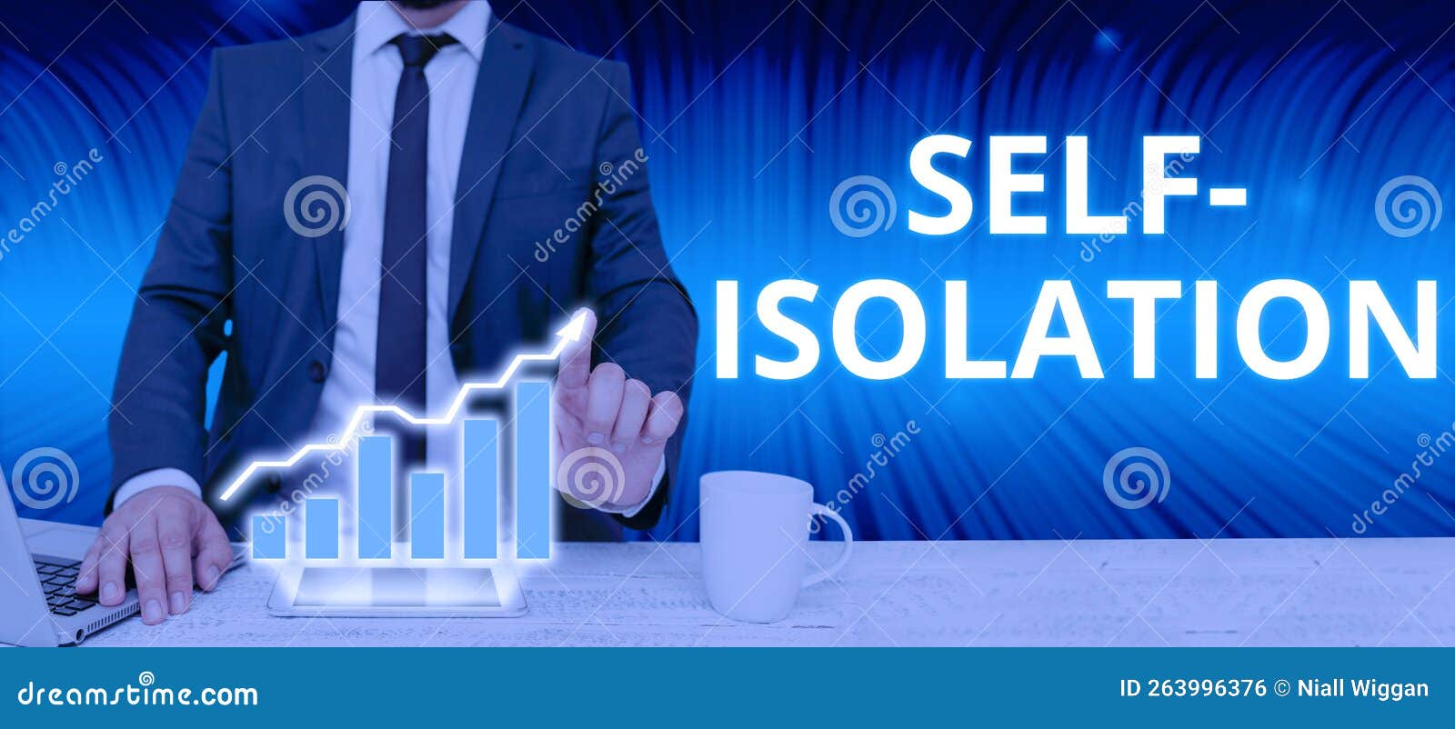 Conceptual Display Self Isolation. Concept Meaning Promoting Infection ...