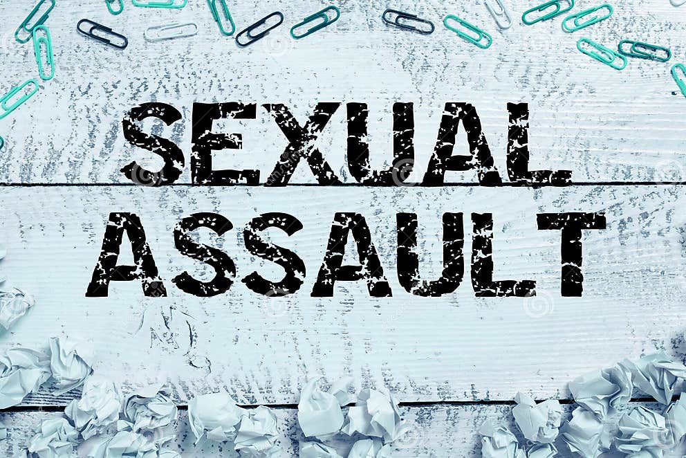 Text Showing Inspiration Sexual Assault Word Written On Instruction Of