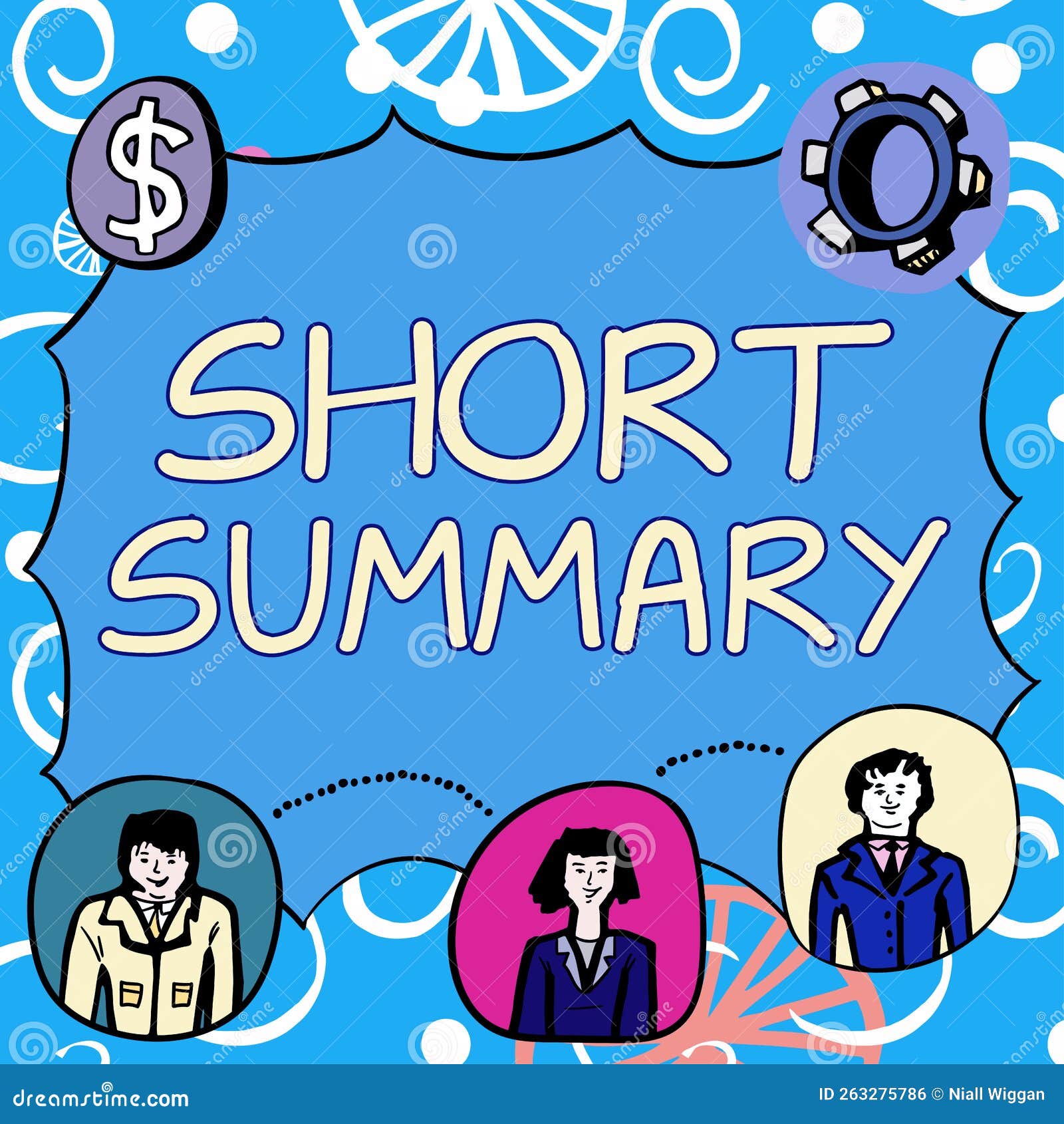 Sign Displaying Short Summary. Word for Brief Statement of Main Points ...