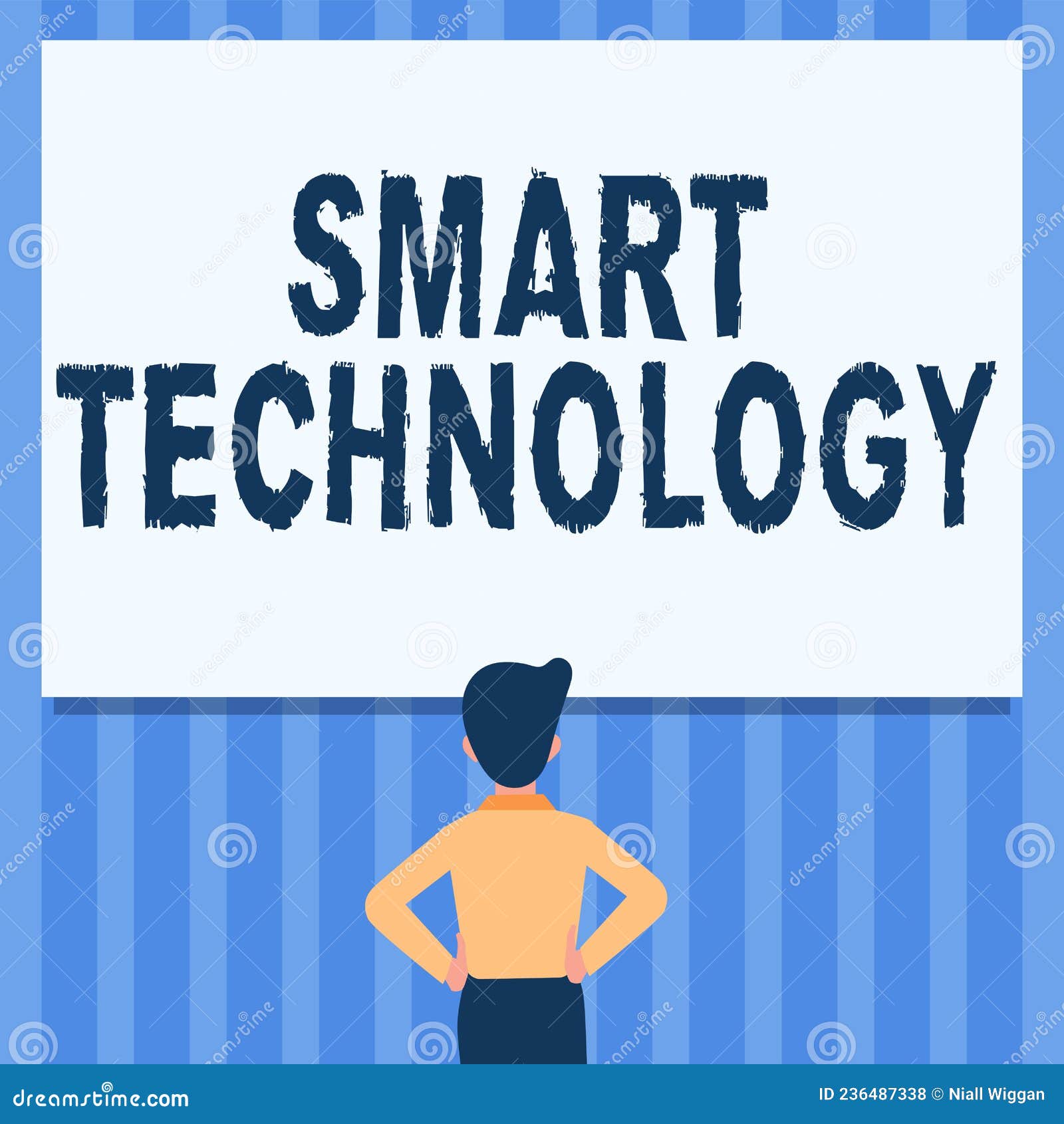 Sign Displaying Smart Technology. Business Concept Gadgets or Device ...