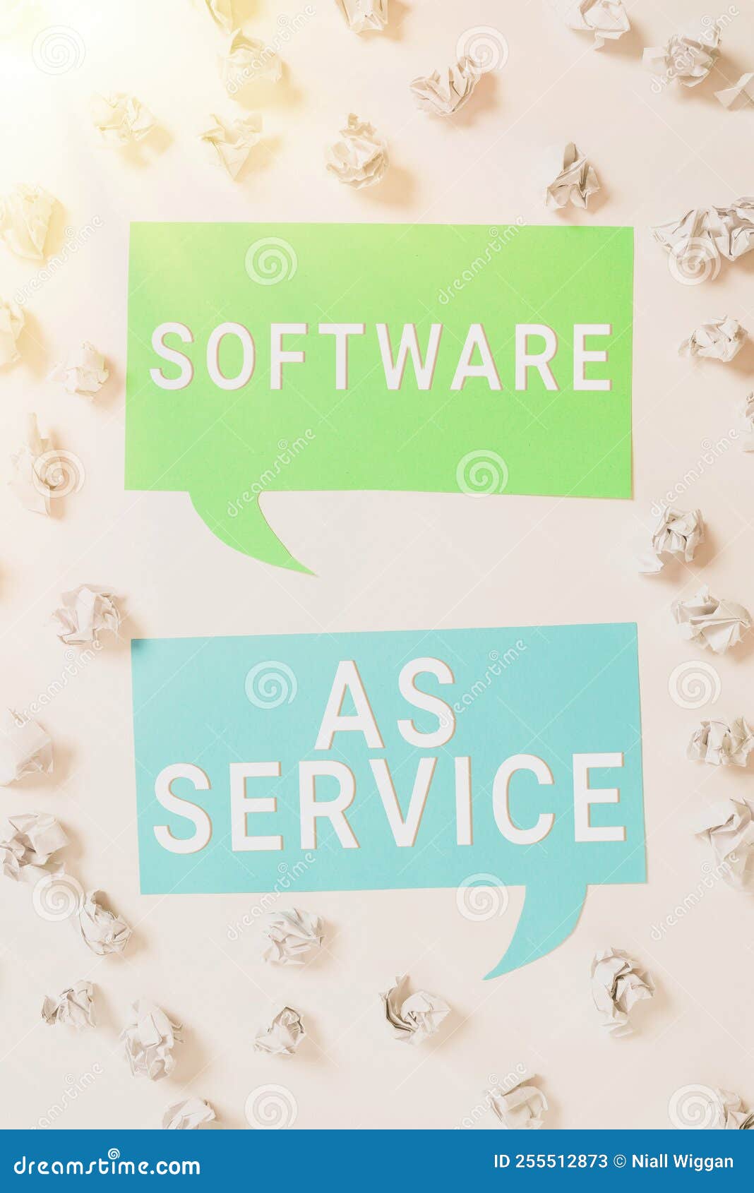 Sign Displaying Software As Service. Word Written on on Demand Licensed ...